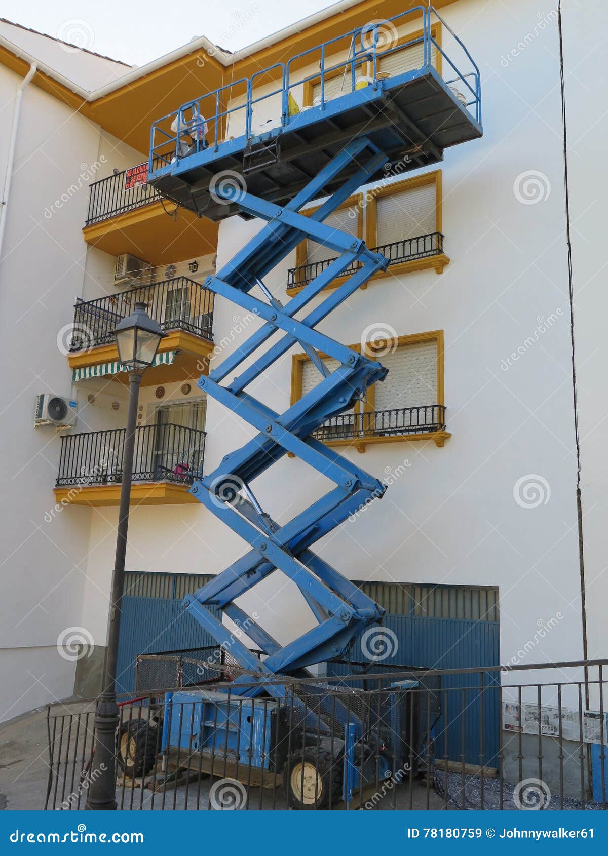 Mobile Elevating Work Platform Stock Image - Image of elevating, ready ...