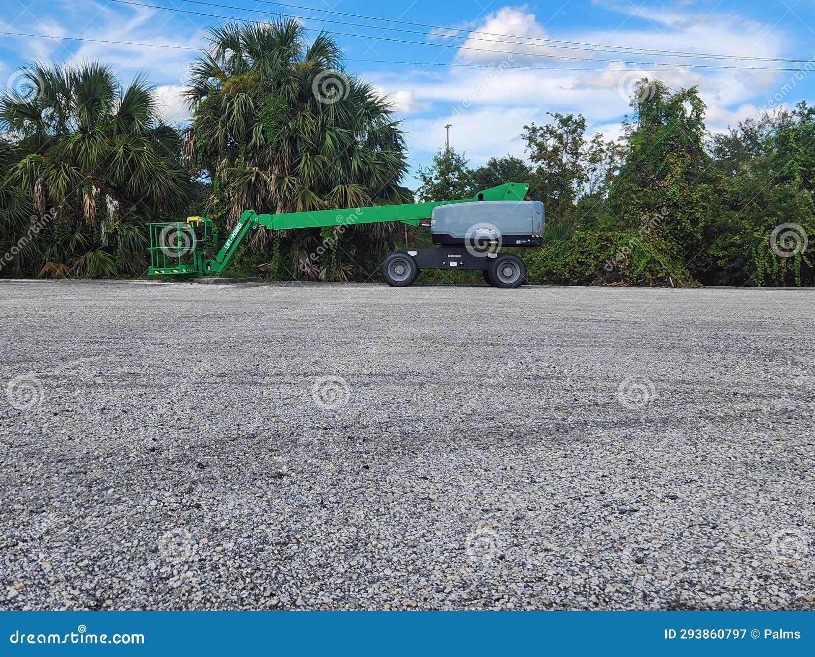 Mobile Elevating Work Platforms Vehicle Stock Image - Image of business ...