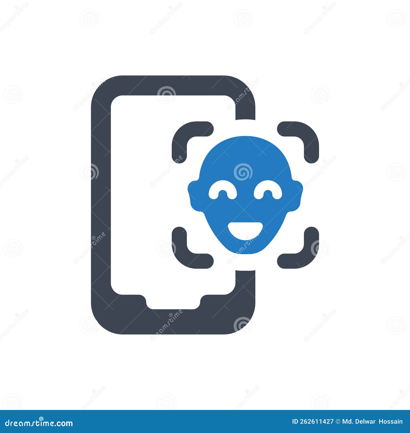 Mobile Face Recognition Icon Stock Vector - Illustration of technology ... Mobile Face Recognition Icon Stock Vector - Illustration of technology ...