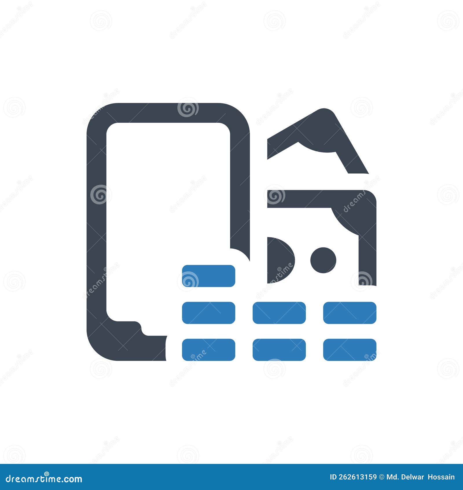 Mobile Financial Services Icon Stock Vector - Illustration of mobile ...