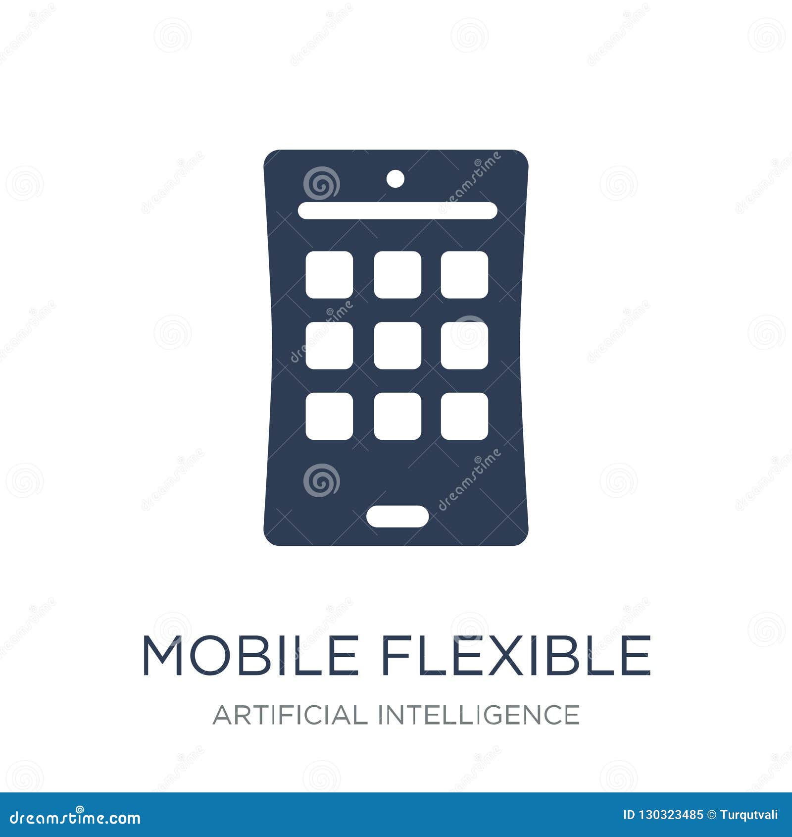 Mobile Flexible Display Icon. Trendy Flat Vector Mobile Flexible Stock ...