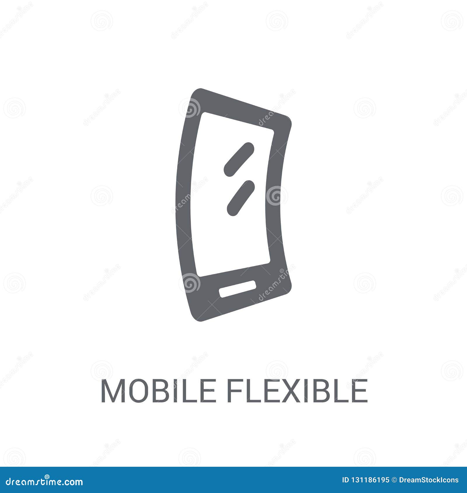 Mobile Flexible Display Icon. Trendy Mobile Flexible Display Log Stock ...