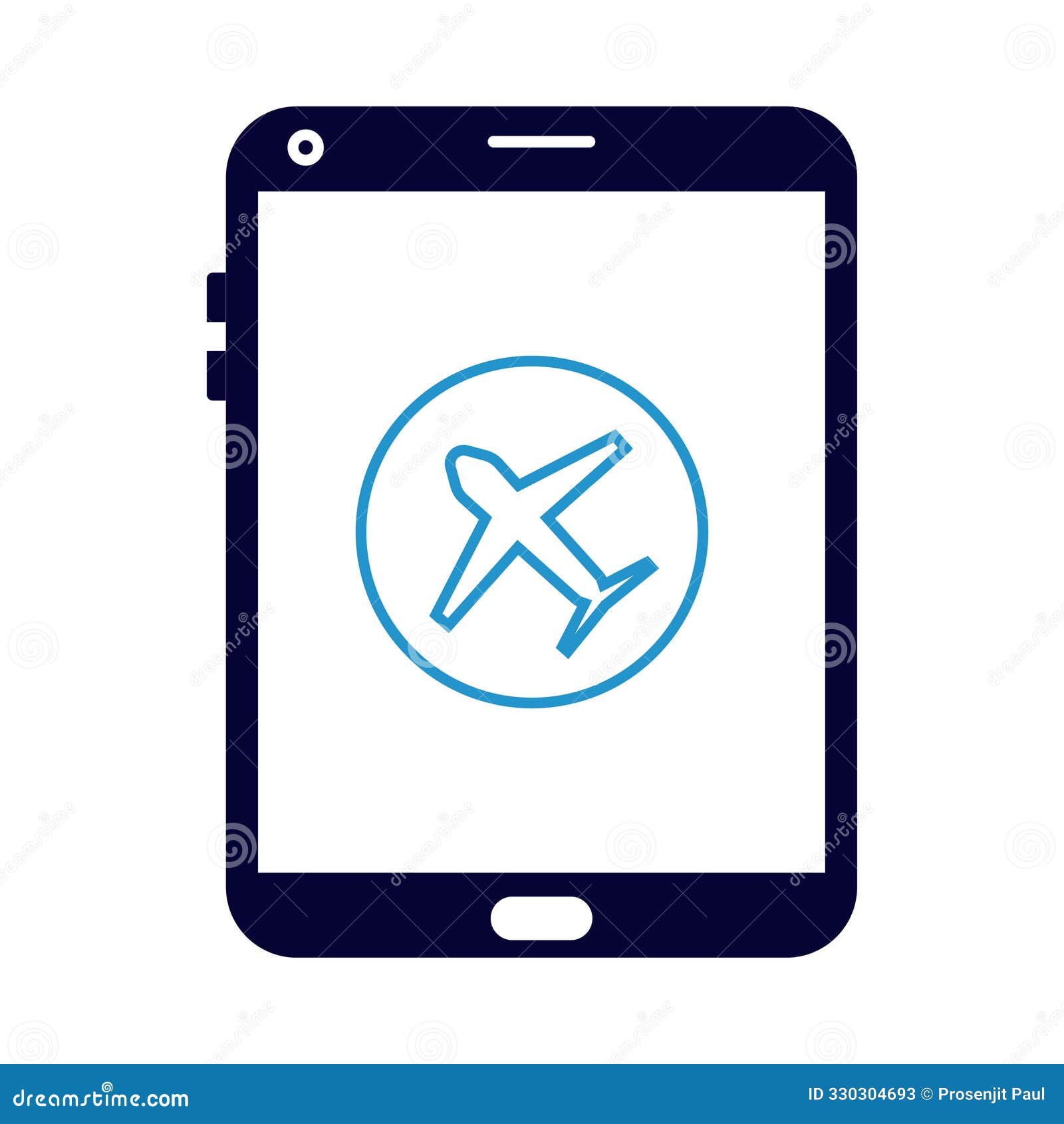 Mobile, Flight, Plane, Online, Mobile Online Flight Check-in Icon Stock ...