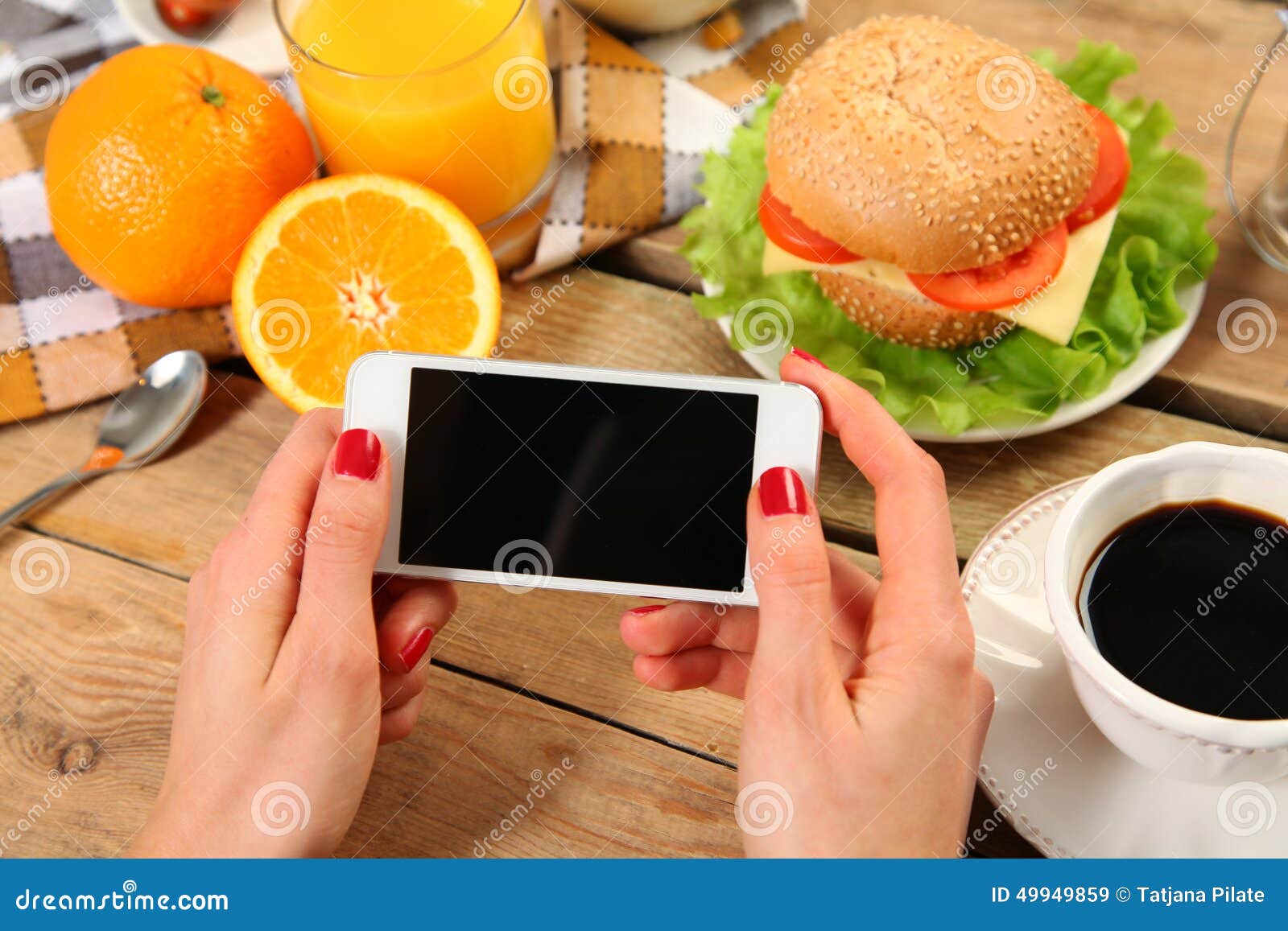 Mobile food stock image. Image of bread, meal, coffee - 49949859