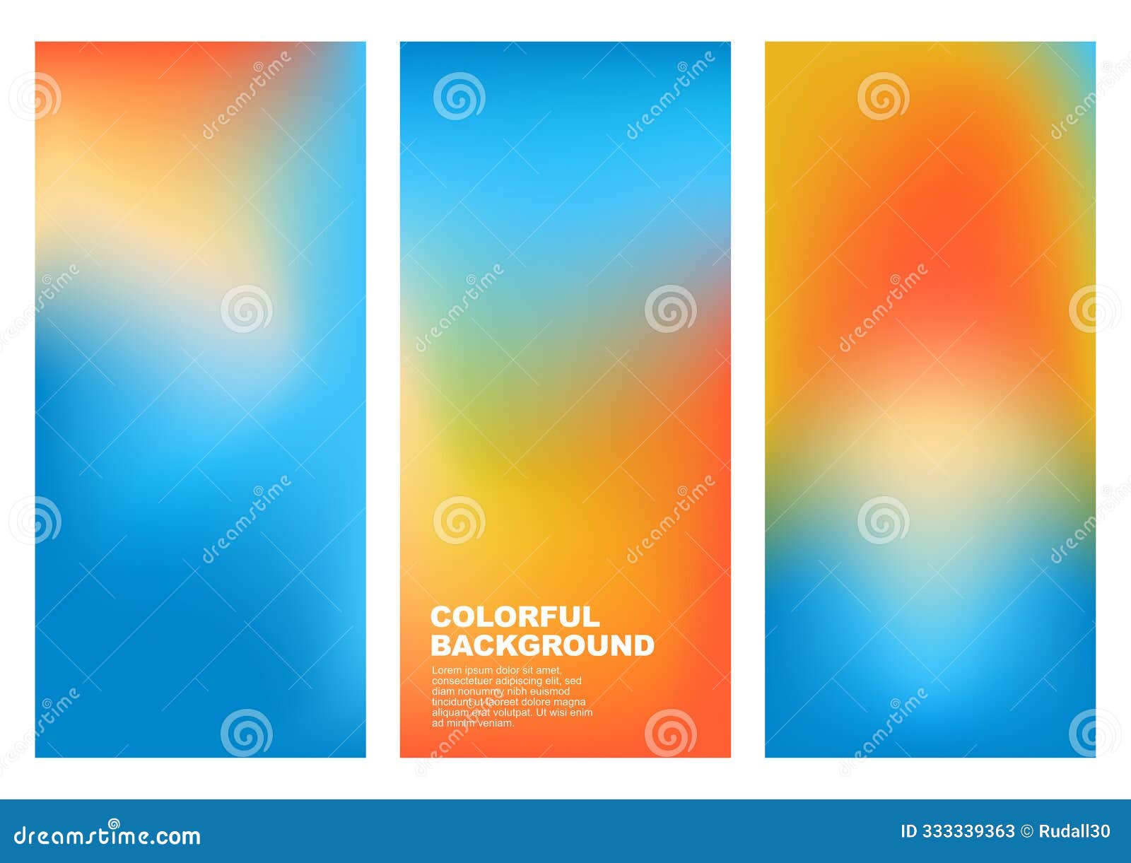 Mobile Format Gradient Mesh Background Summer Colours Stock ...