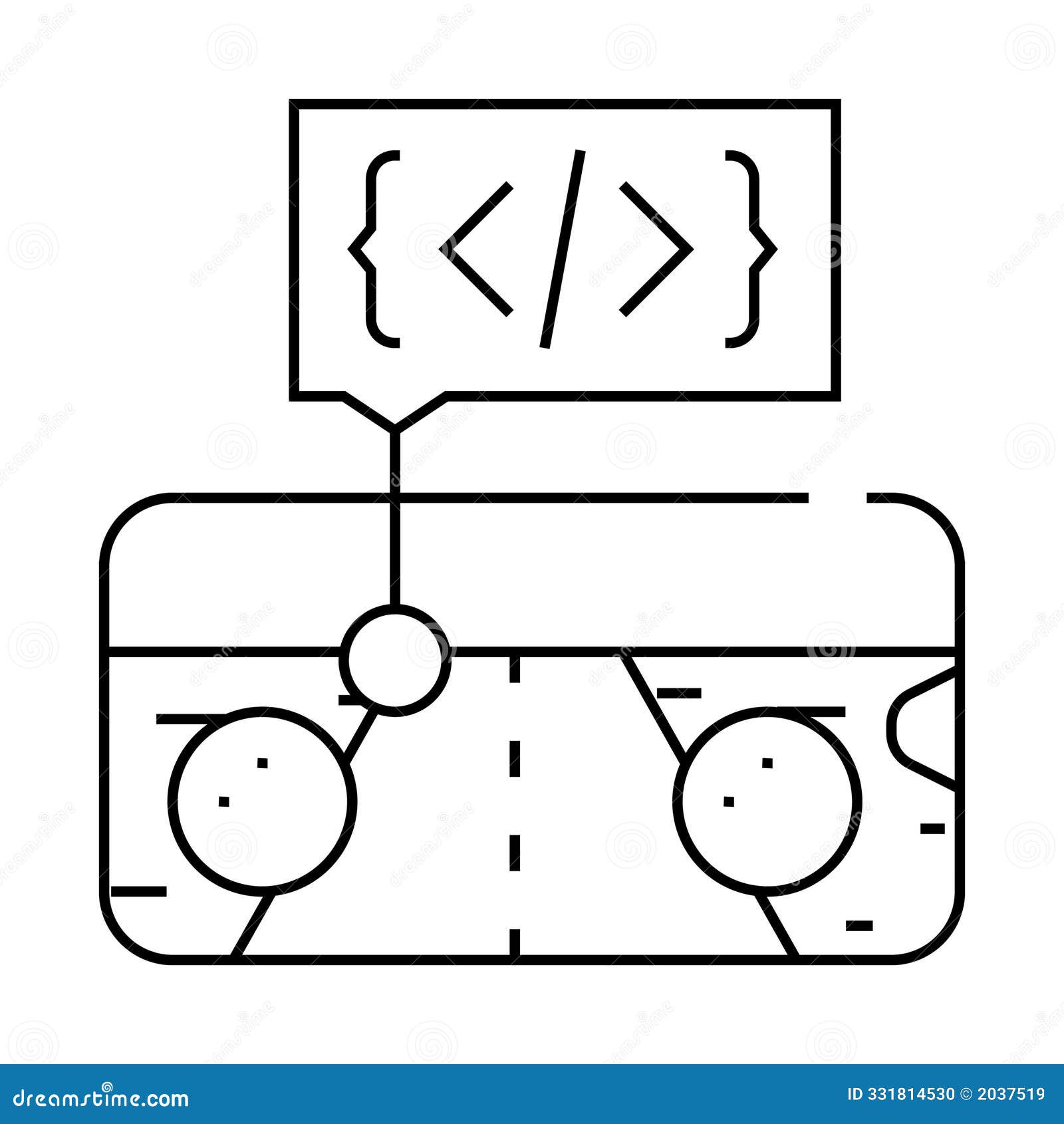 Mobile Game Development Line Icon Vector Illustration Stock Vector ... Mobile Game Development Line Icon Vector Illustration Stock Vector ...