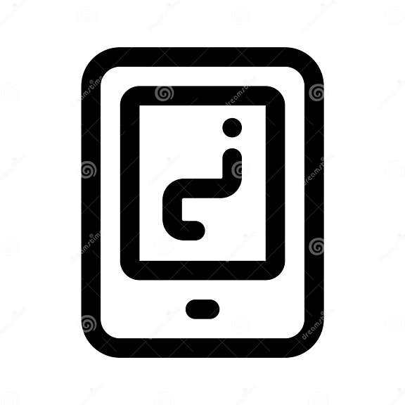 Mobile Game Vector, Snake Game Icon Design Stock Vector - Illustration ...
