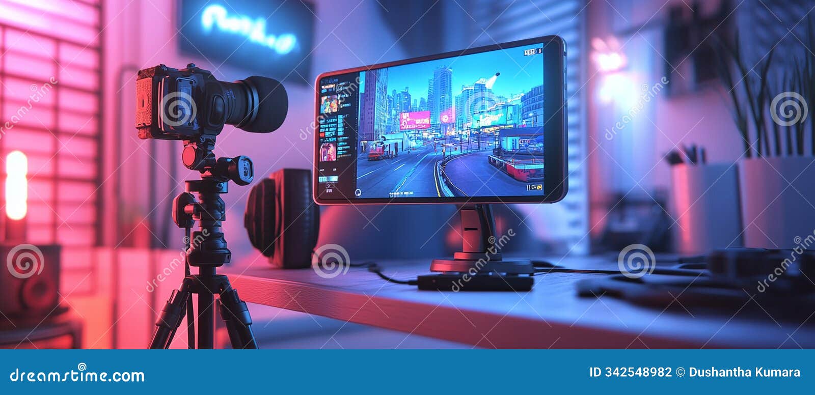 A Mobile Gaming Setup with a Phone Mounted on a Controller, Ready for ...