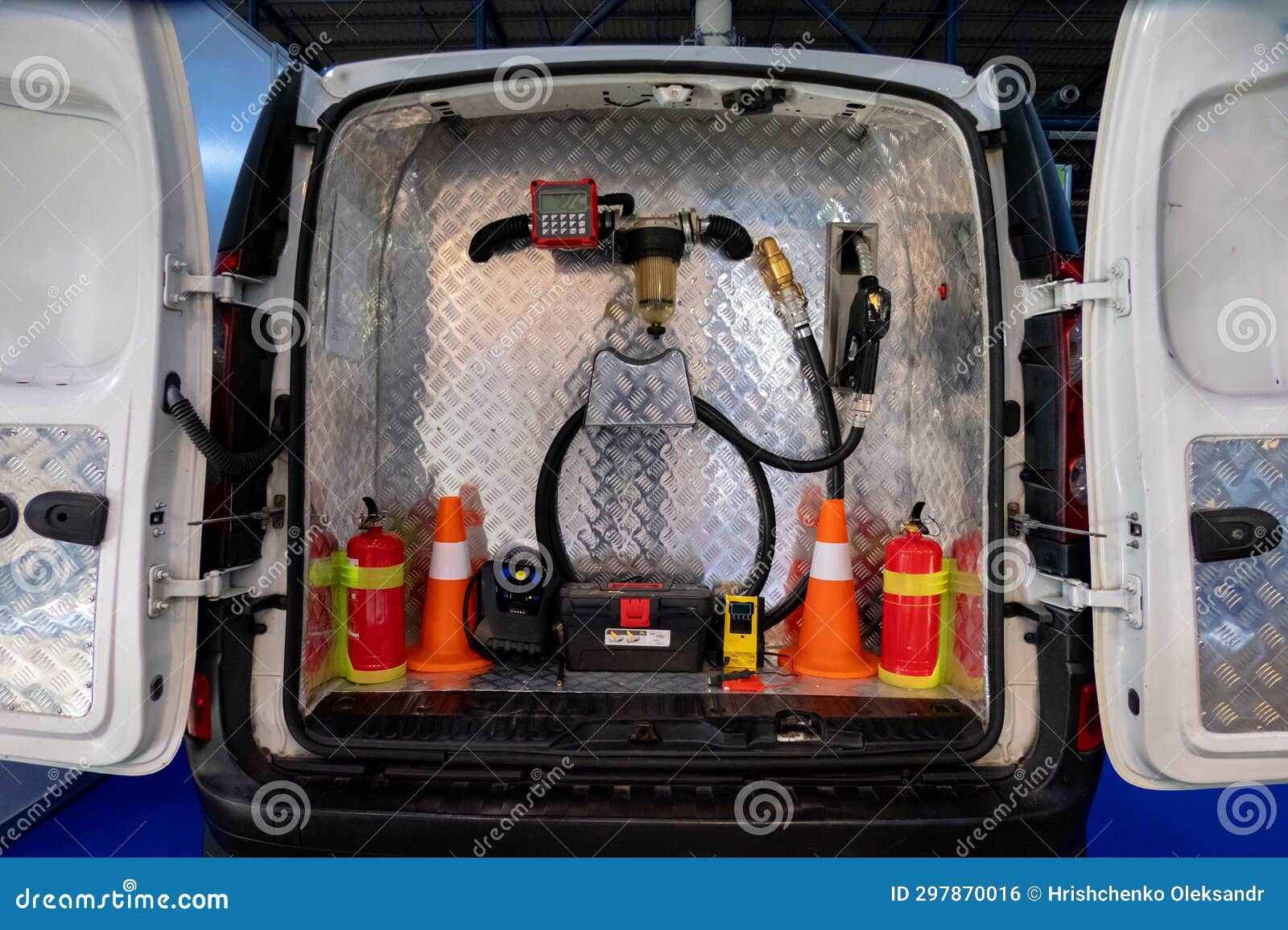 Mobile Gas Station Based on a Passenger Car Stock Photo - Image of ...