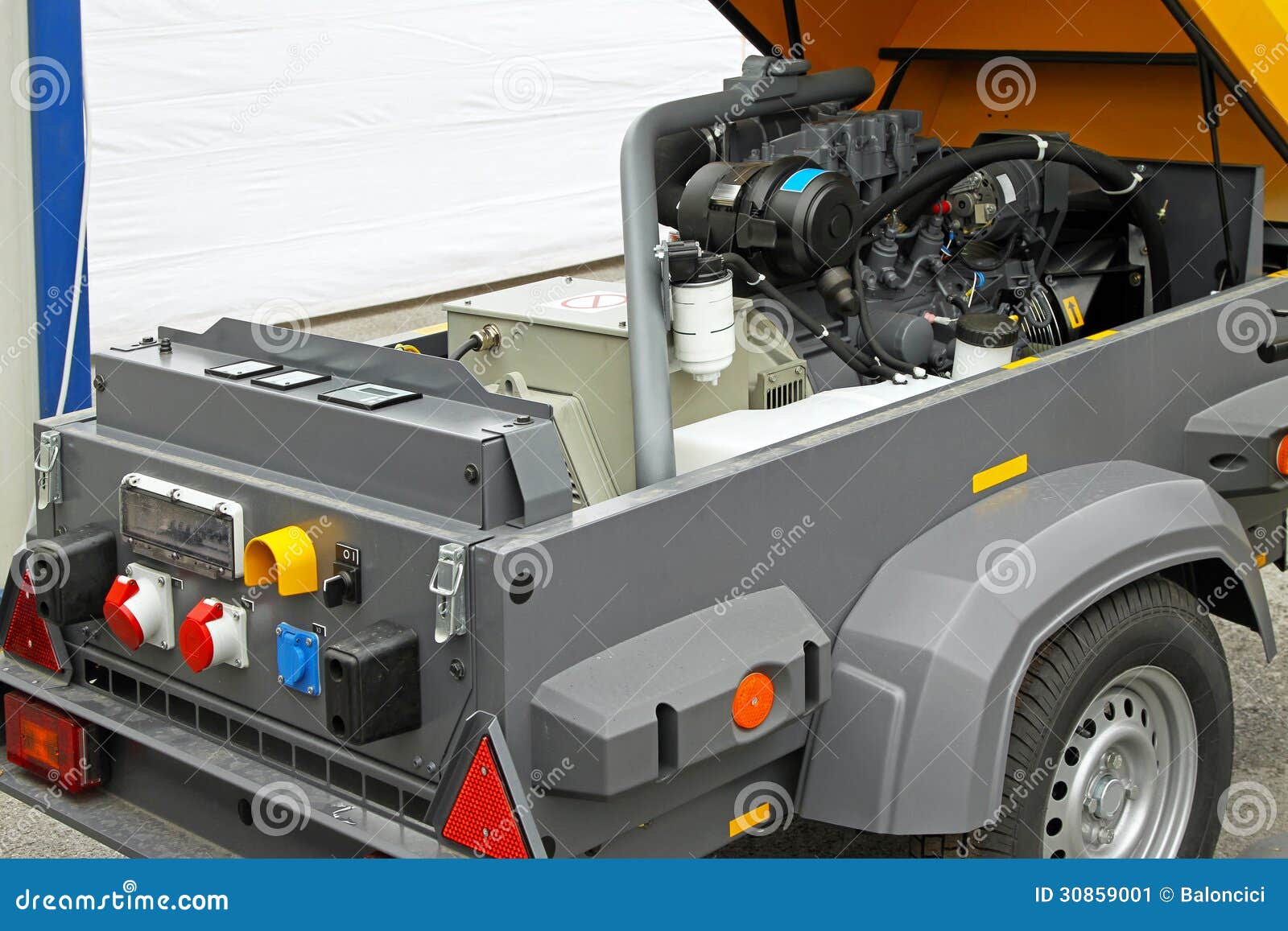 Mobile generator stock image. Image of mobile, generator - 30859001