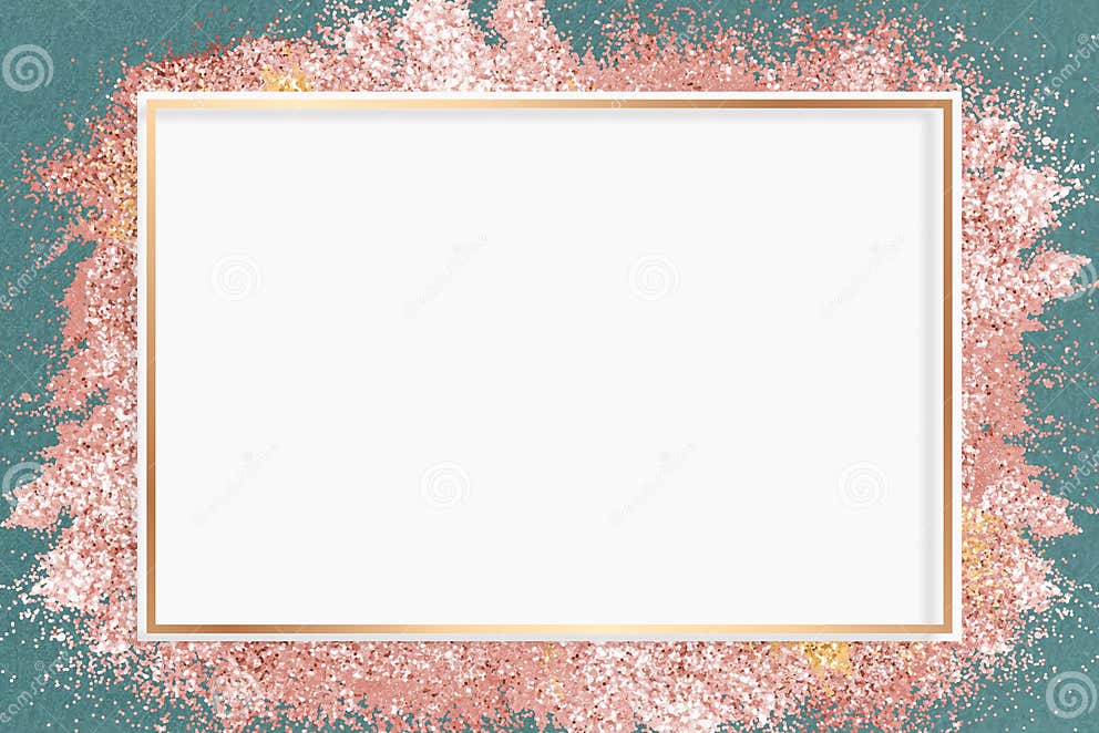 Glitter Frame Vector Pink Sparkly Background Stock Vector ...