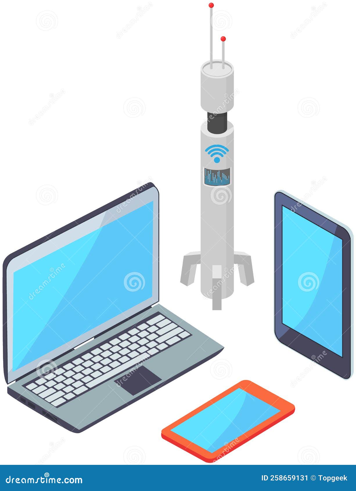 Mobile Global Internet Communications and Data Transmission. World Wide ...