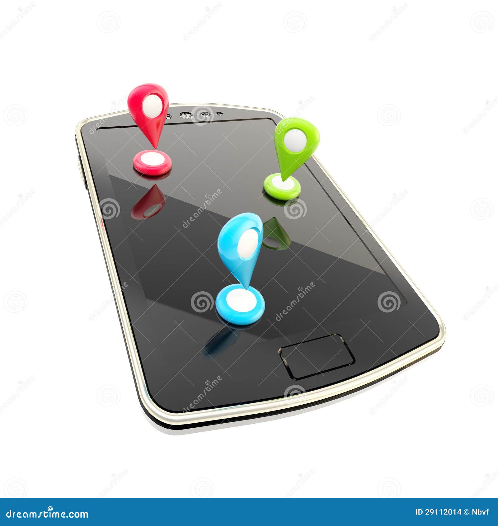 Mobile Gps Navigation Concept Illustration Stock Illustration ... Mobile Gps Navigation Concept Illustration Stock Illustration ...