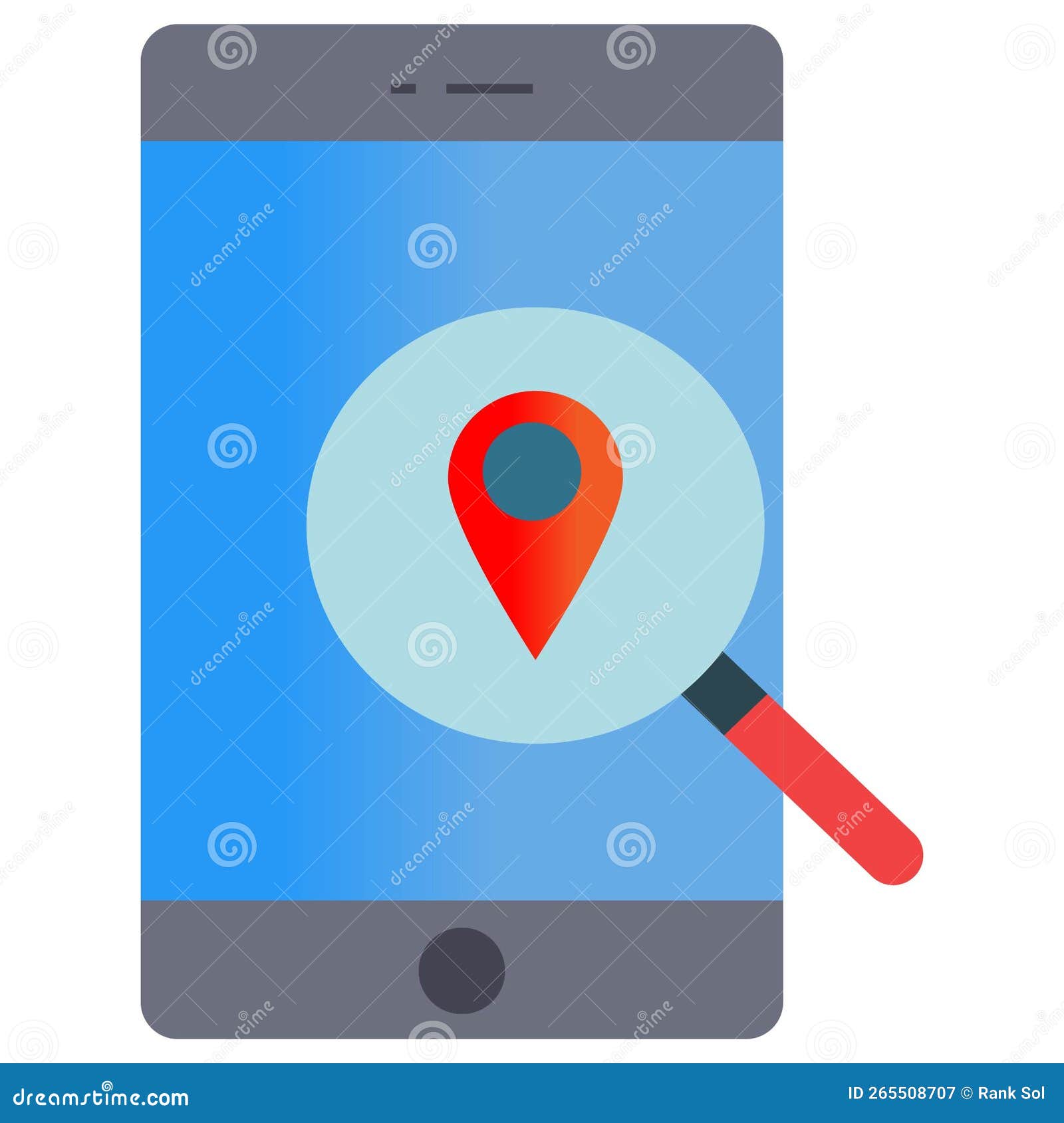 Mobile Gps Which Can Easily Edit or Modify Stock Illustration ...