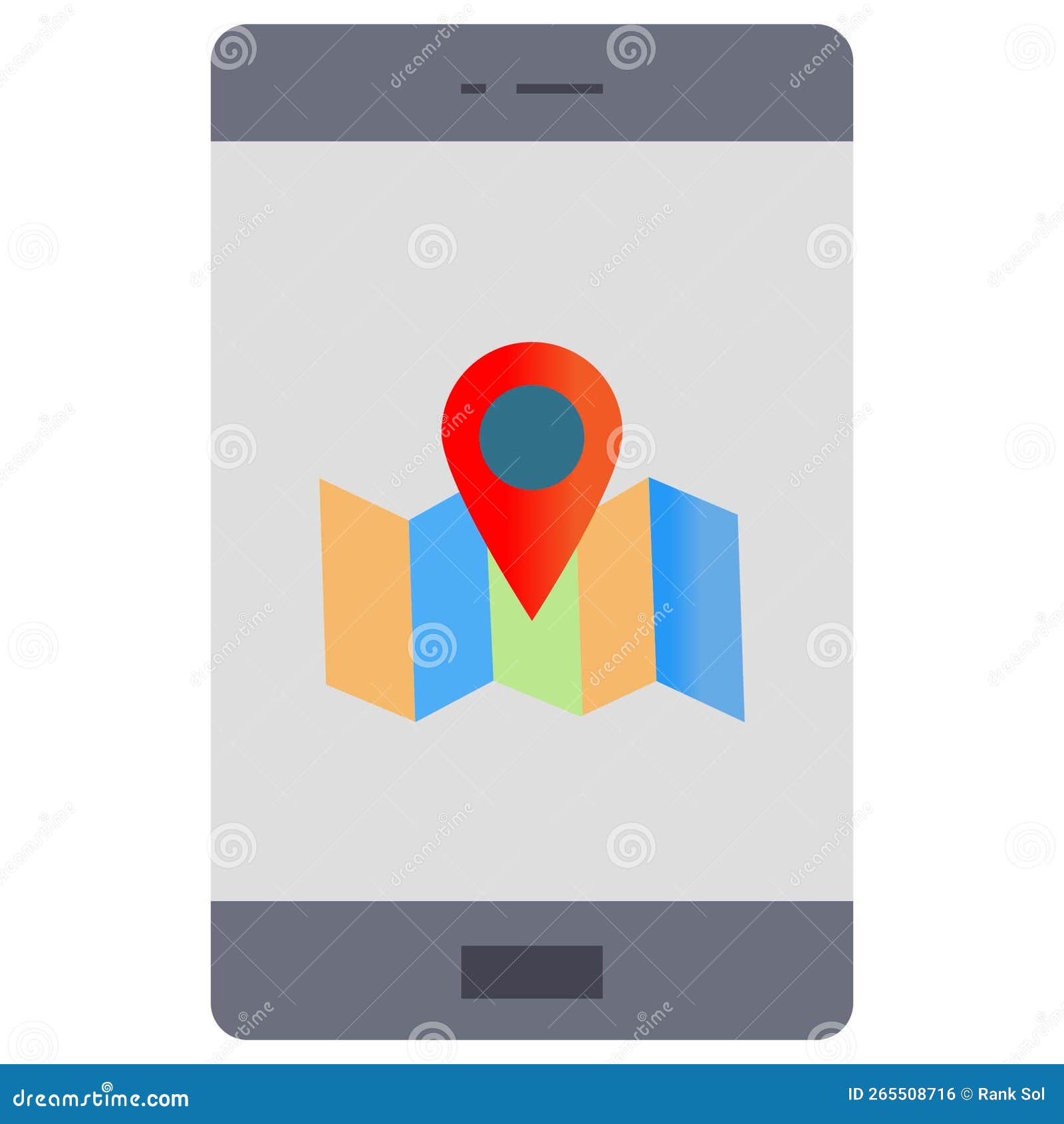 Mobile Gps Which Can Easily Edit or Modify Stock Illustration ...