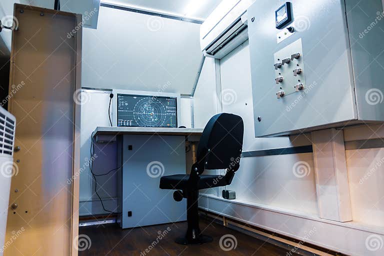 Mobile Ground Radar Control Panel. Radar Complex Stock Image - Image of ...
