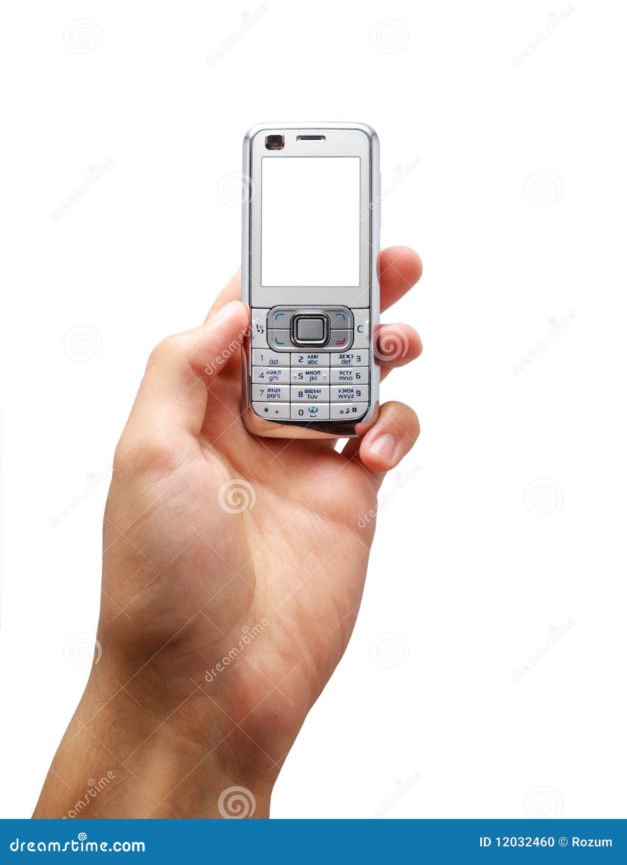Mobile in hand stock photo. Image of information, cellphone - 12032460