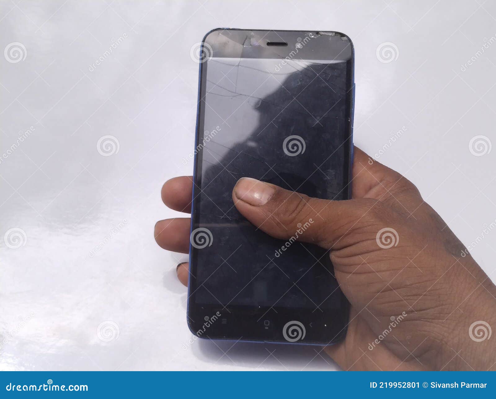 Mobile and hand stock image. Image of telephone, multimedia - 219952801