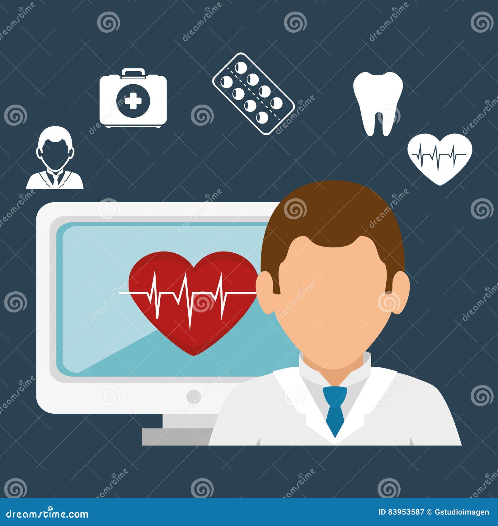 Mobile Health Technology Icon Stock Illustration - Illustration of tech ...