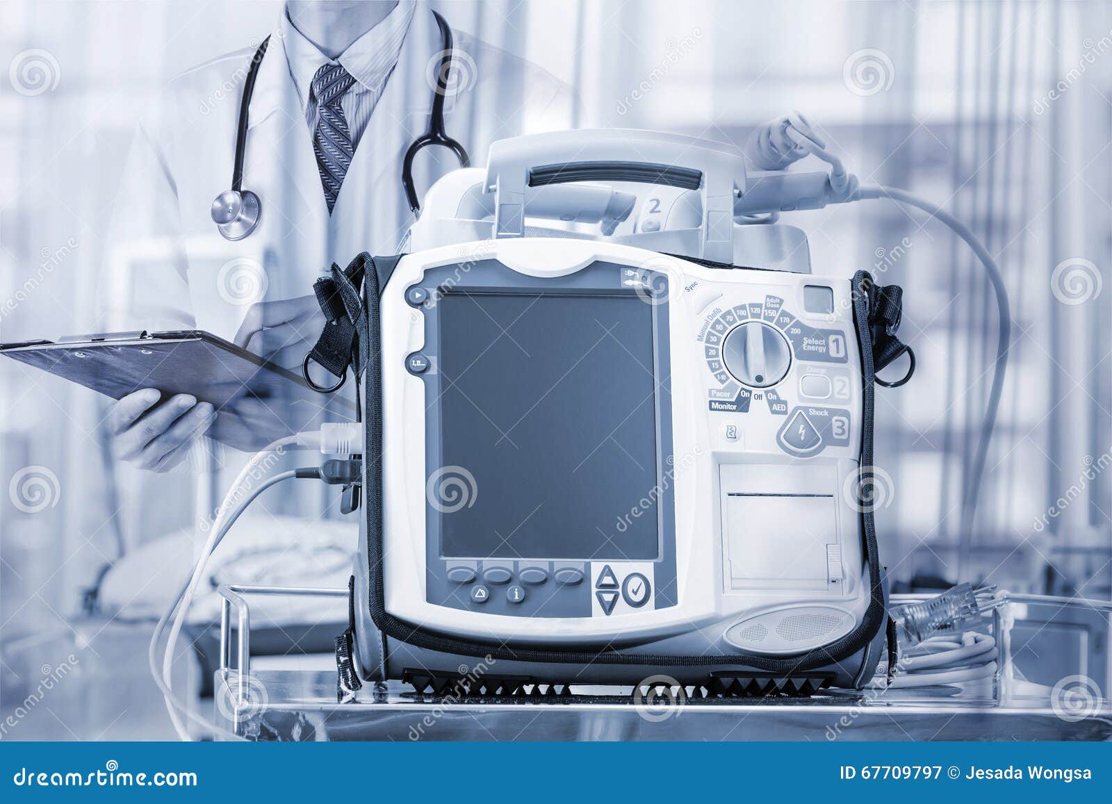 Mobile Heart Defibrillator Unit - Emergency High Technology Equipment ...