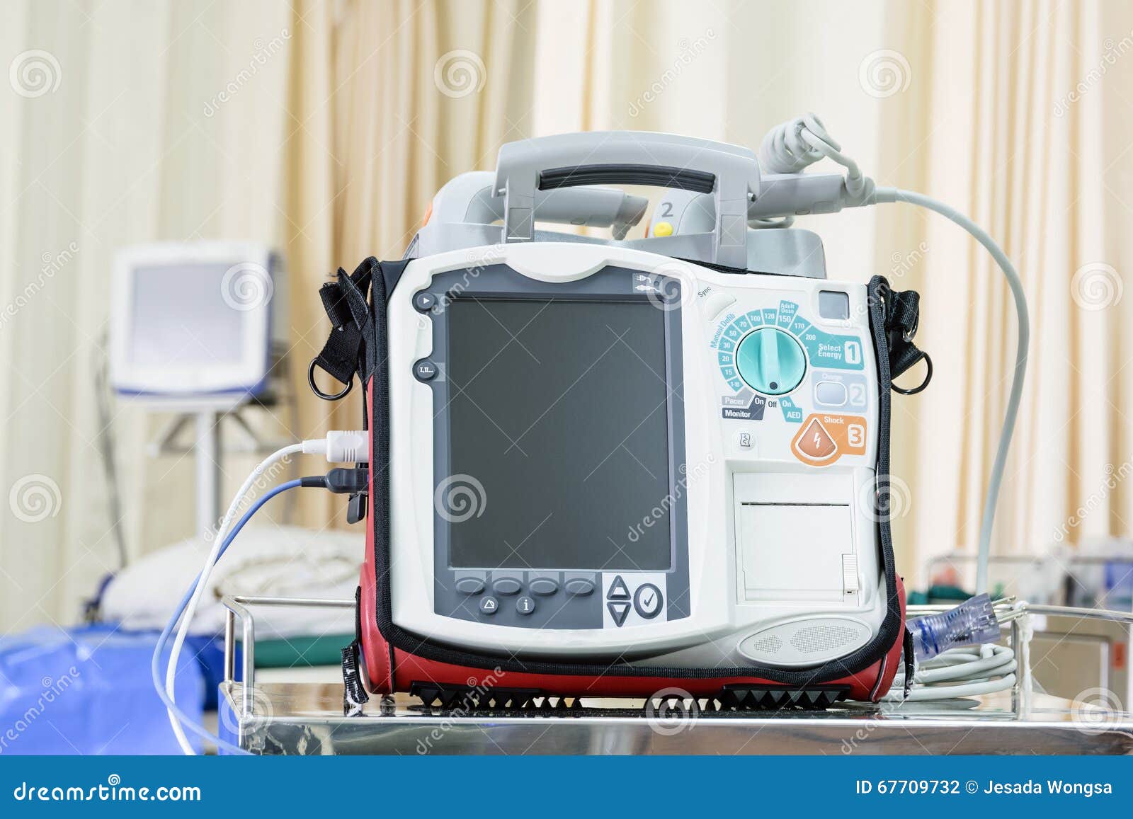 Mobile Heart Defibrillator Unit - Emergency High Technology Equipment ...