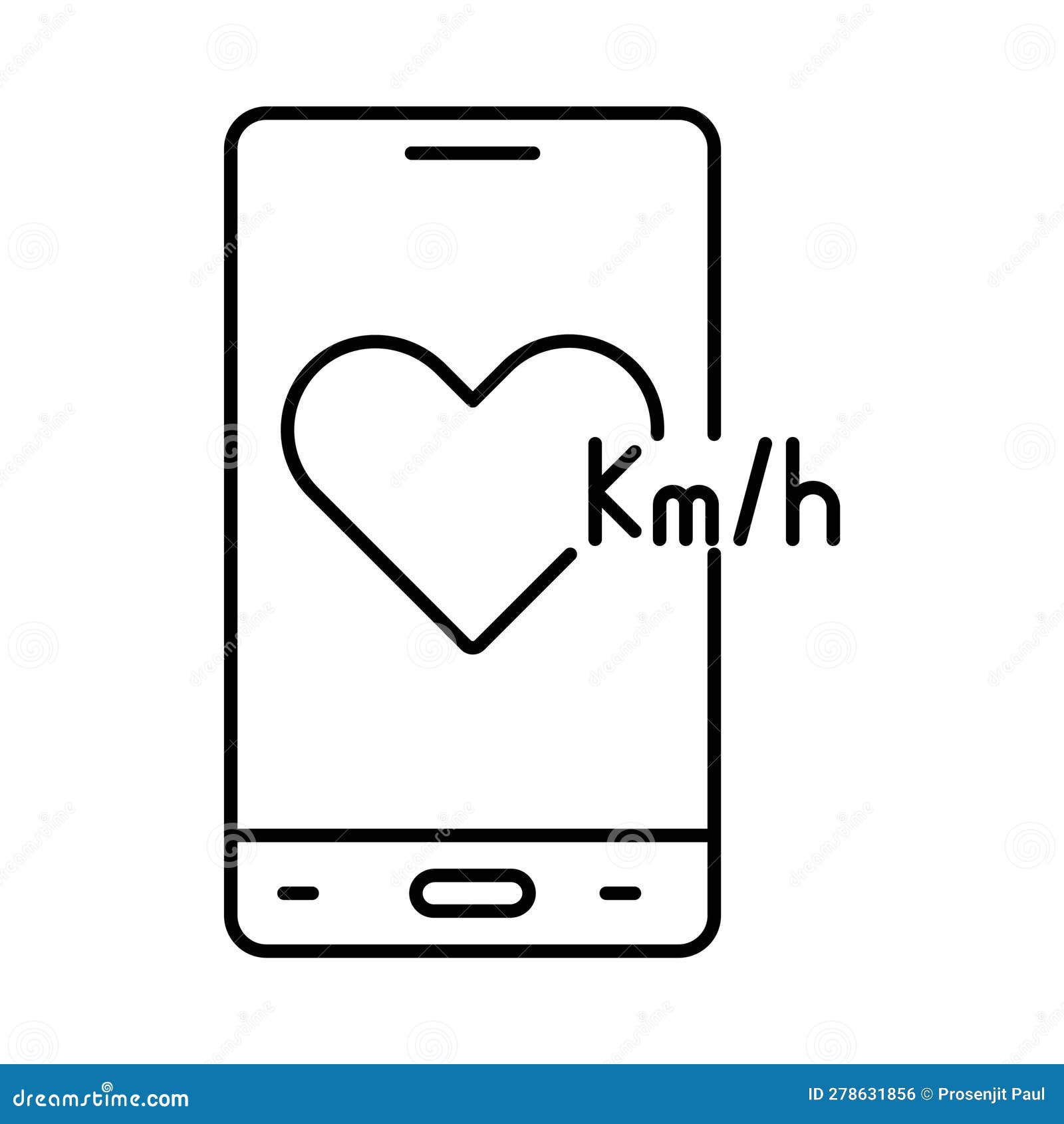Mobile, Heart, Love, Mobile Heartbeat App Icon Stock Vector ...