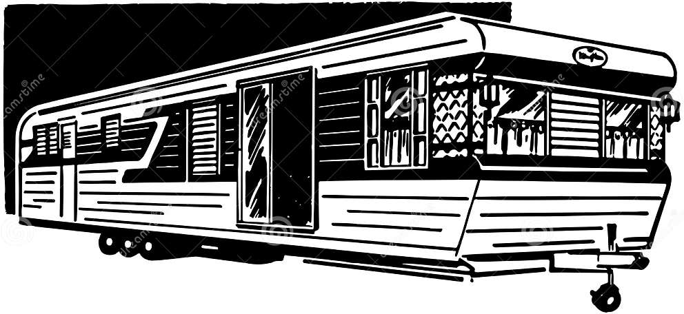 Mobile Home 3 stock vector. Illustration of forties, parks - 42096181
