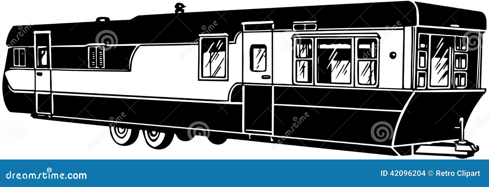 Mobile Home 2 stock vector. Illustration of dwellings - 42096204