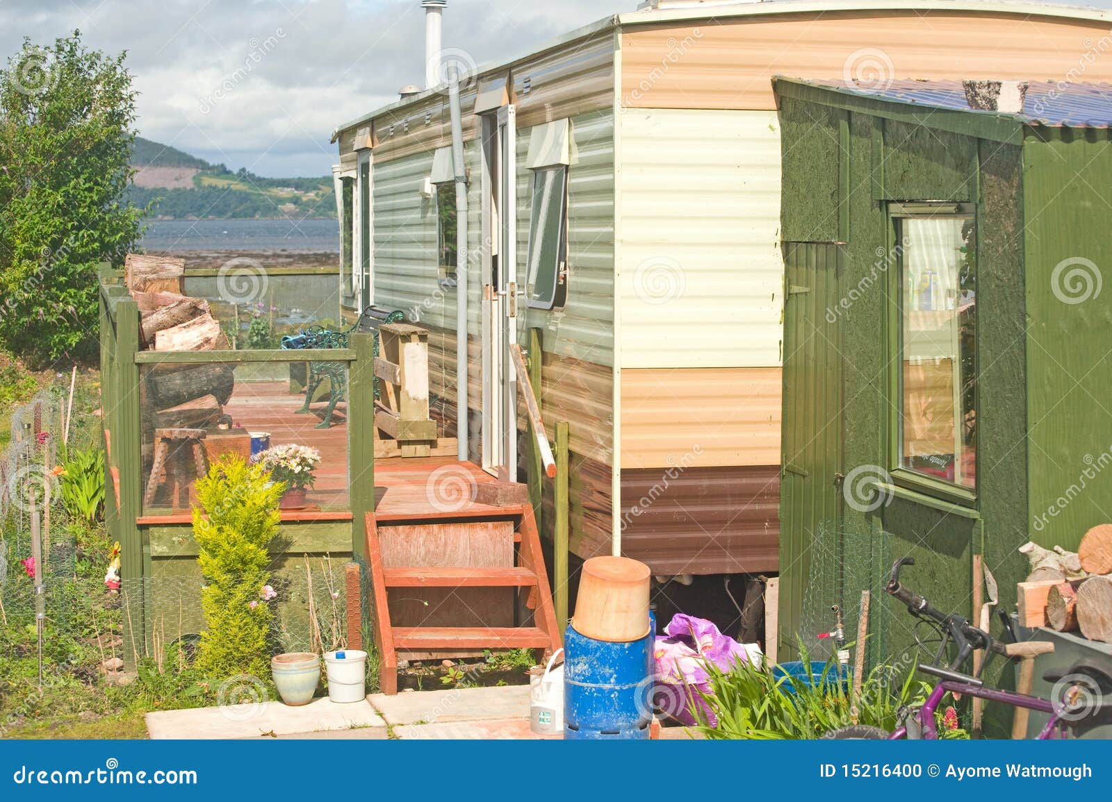 Mobile Home Destroyed By Fire. Stock Photography | CartoonDealer.com ...
