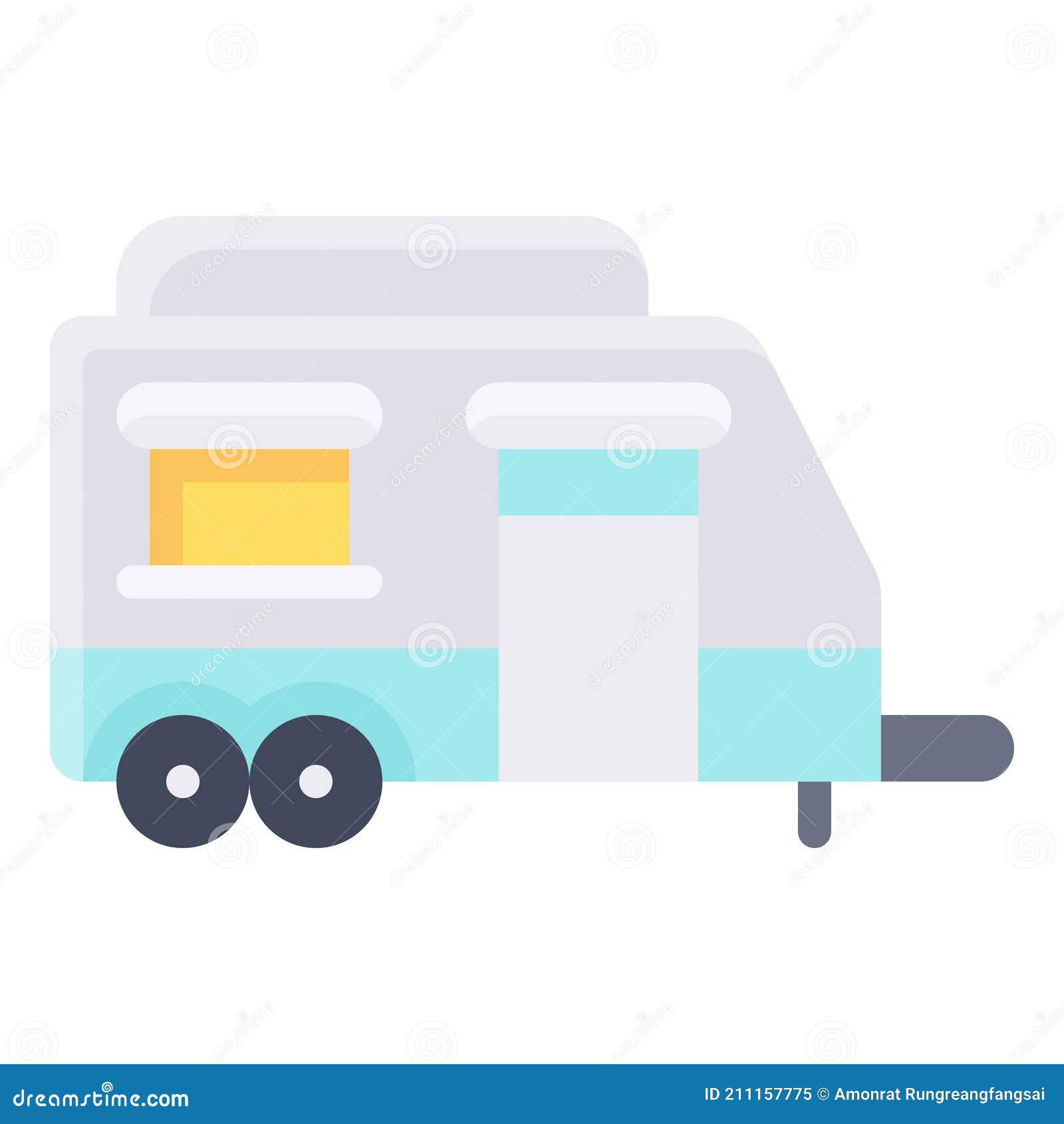 Mobile Home Icon, Transportation Related Vector Stock Vector ...