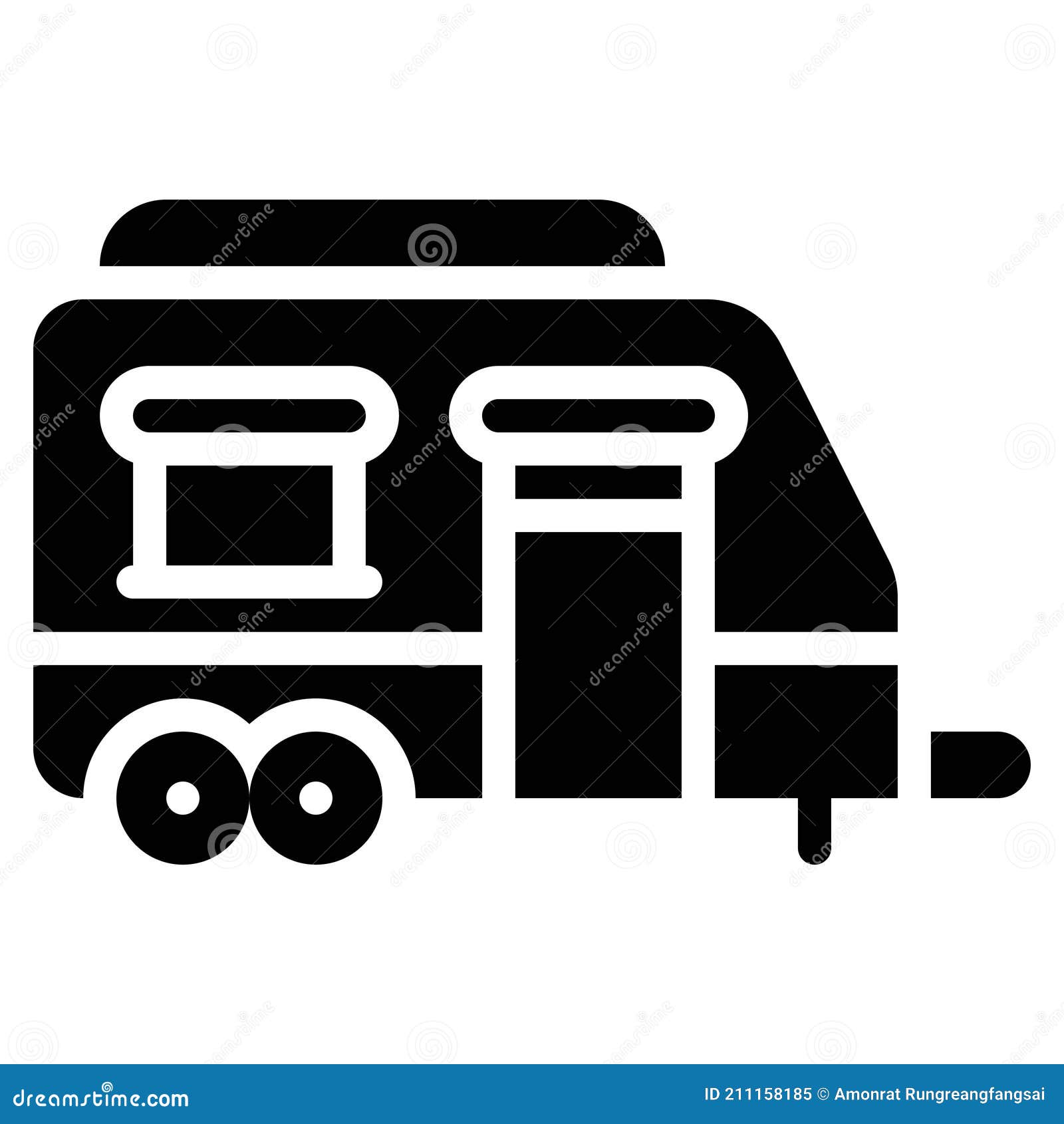 Mobile Home Icon, Transportation Related Vector Stock Vector ...