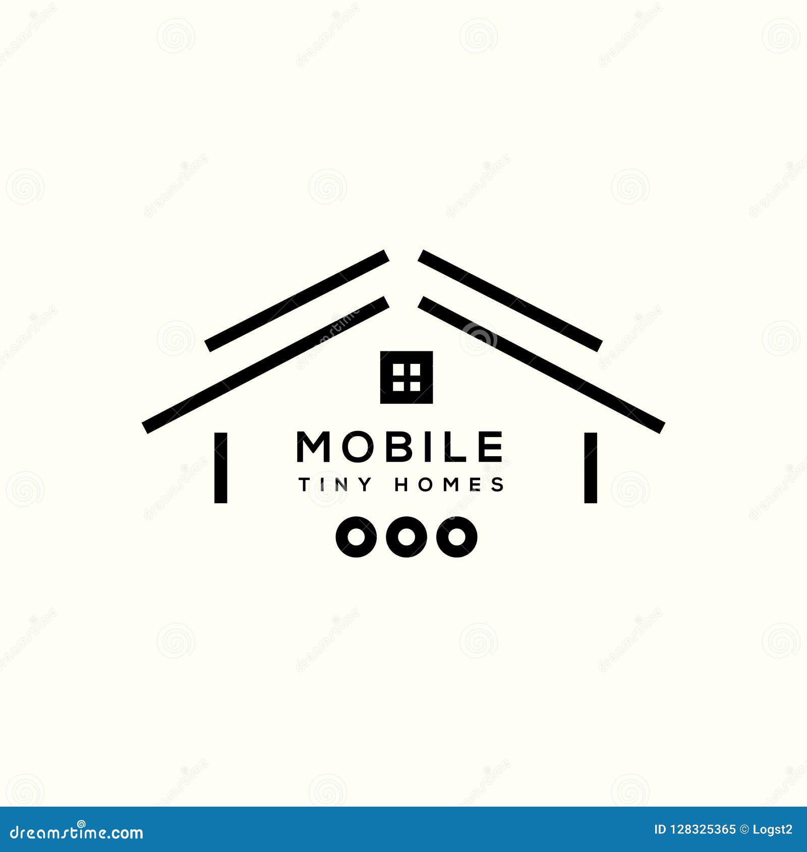 Mobile homes vector logo stock vector. Illustration of concept - 128325365