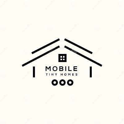 Mobile homes vector logo stock vector. Illustration of concept - 128325365