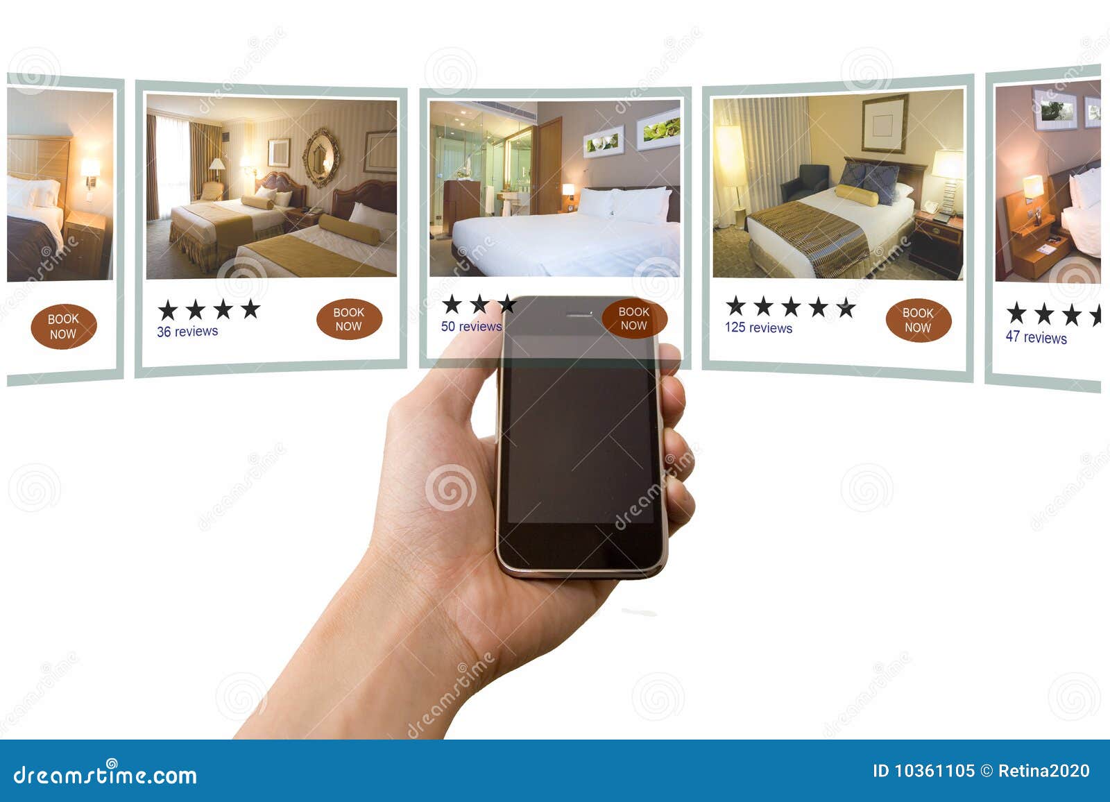 Mobile Hotel Booking stock image. Image of cellular, network - 10361105