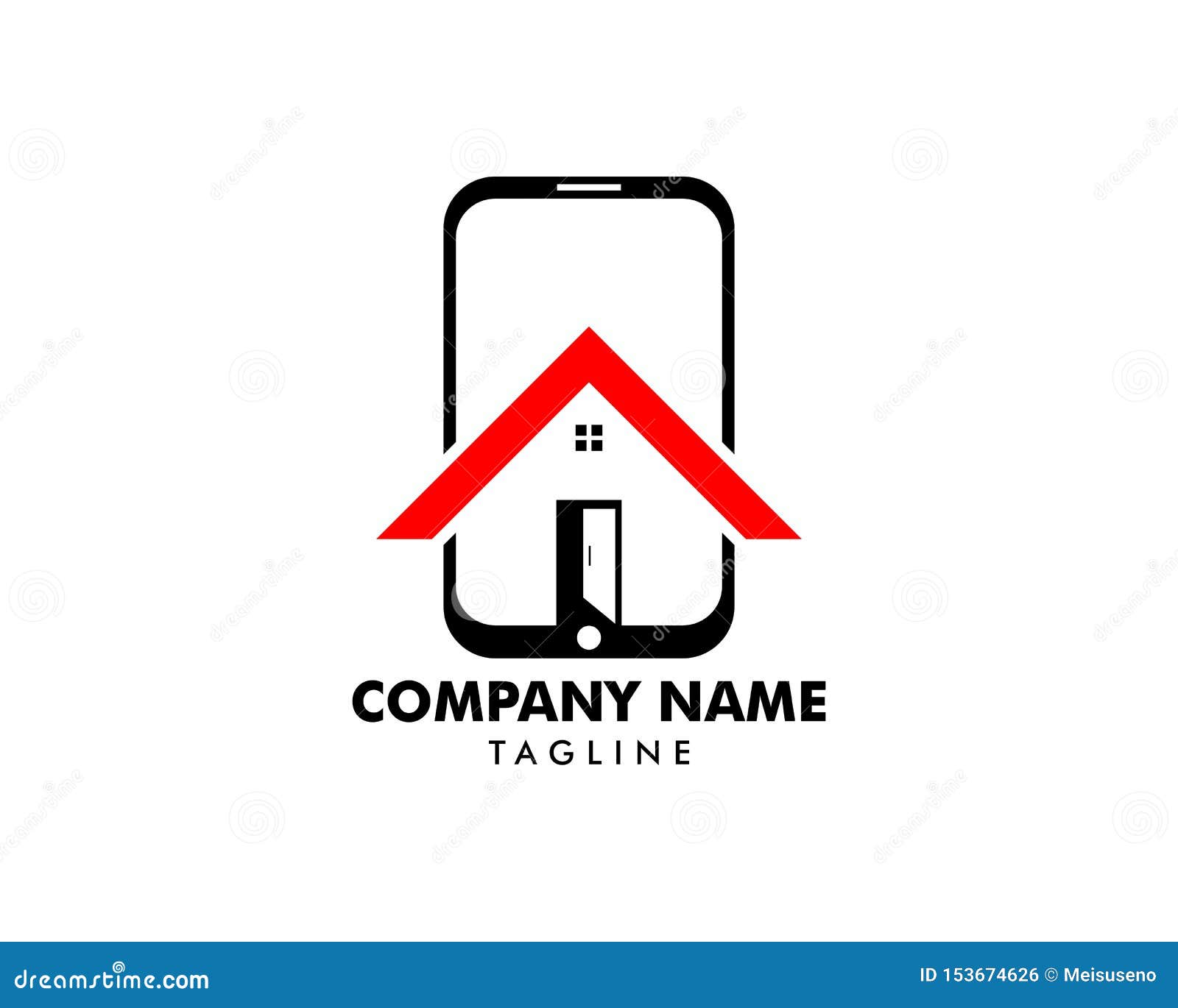 Mobile House Logo Template Design Vector Stock Vector - Illustration of ...
