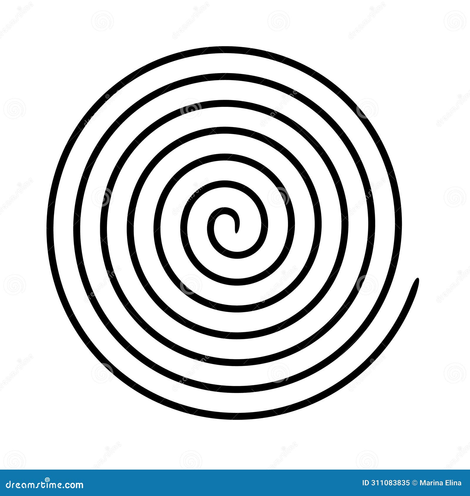 Hypnosis Spiral Vector Illustration Stock Vector - Illustration of ...