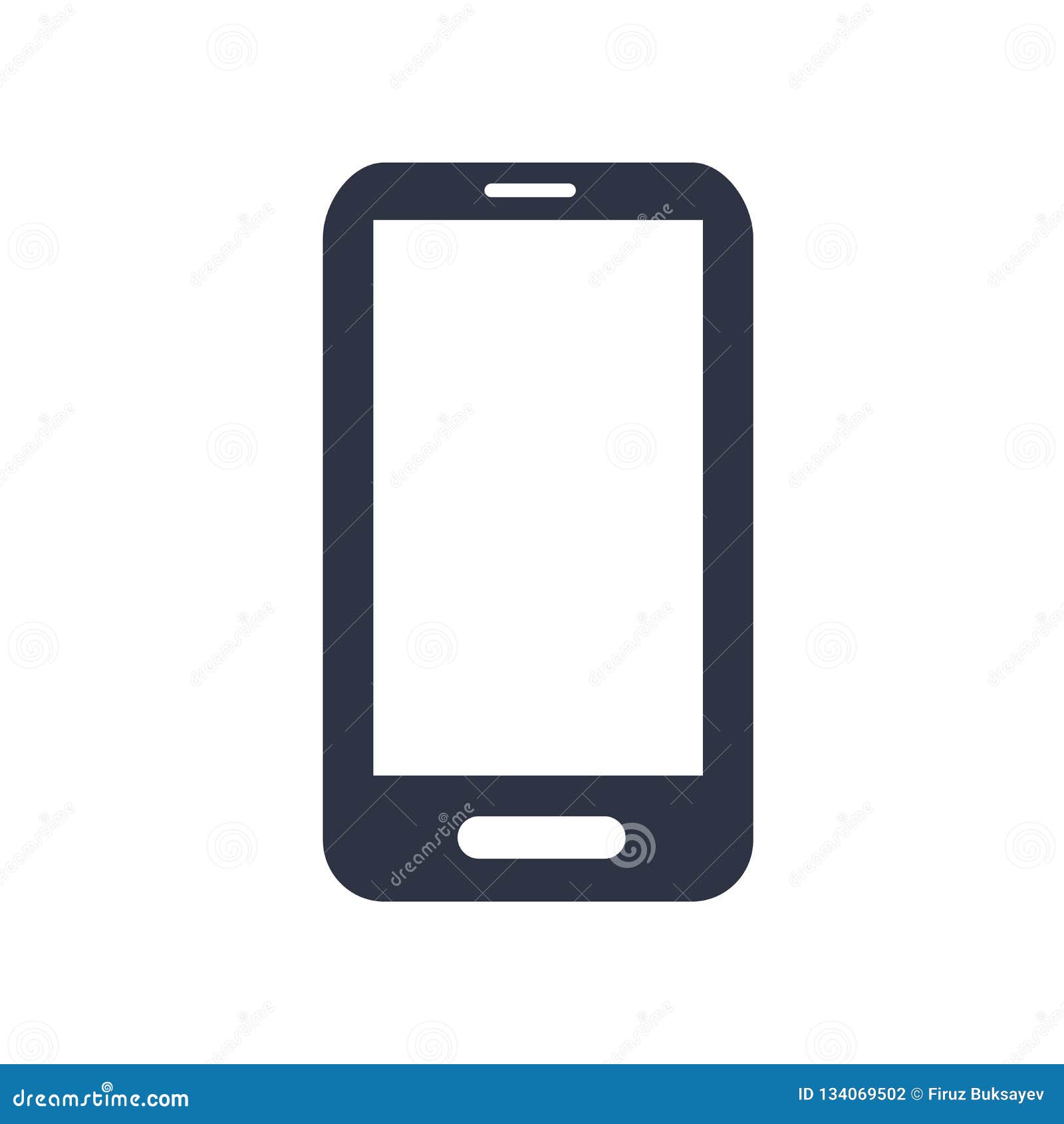 Mobile Icon Vector Sign and Symbol Isolated on White Background, Mobile ...