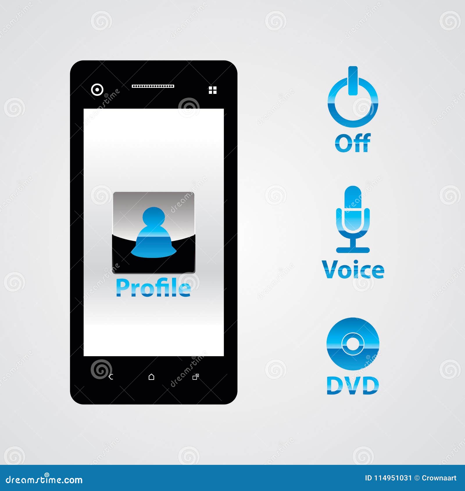 Mobile icons Theme stock illustration. Illustration of browser - 114951031