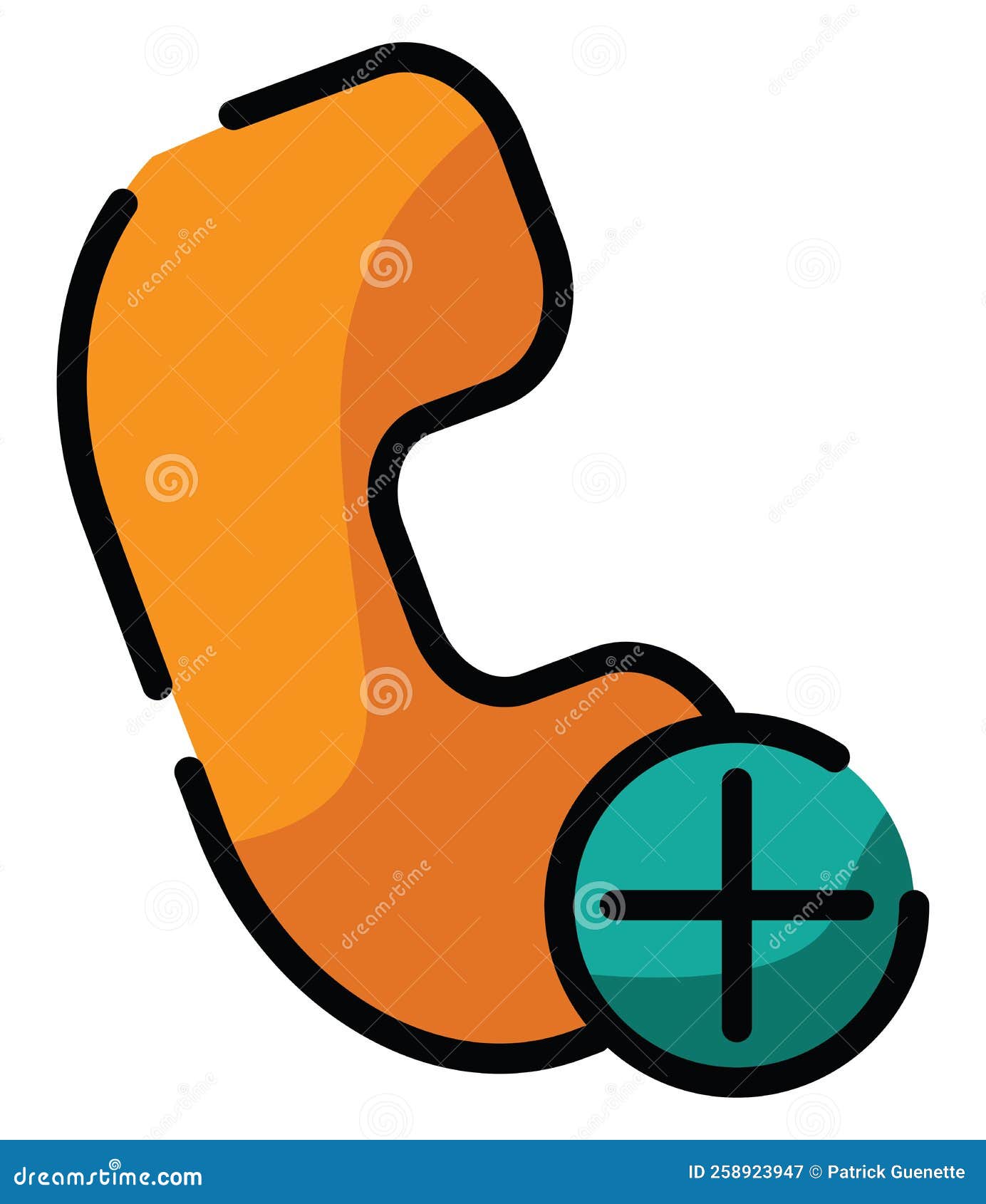 Mobile incoming call, icon stock vector. Illustration of concept ...