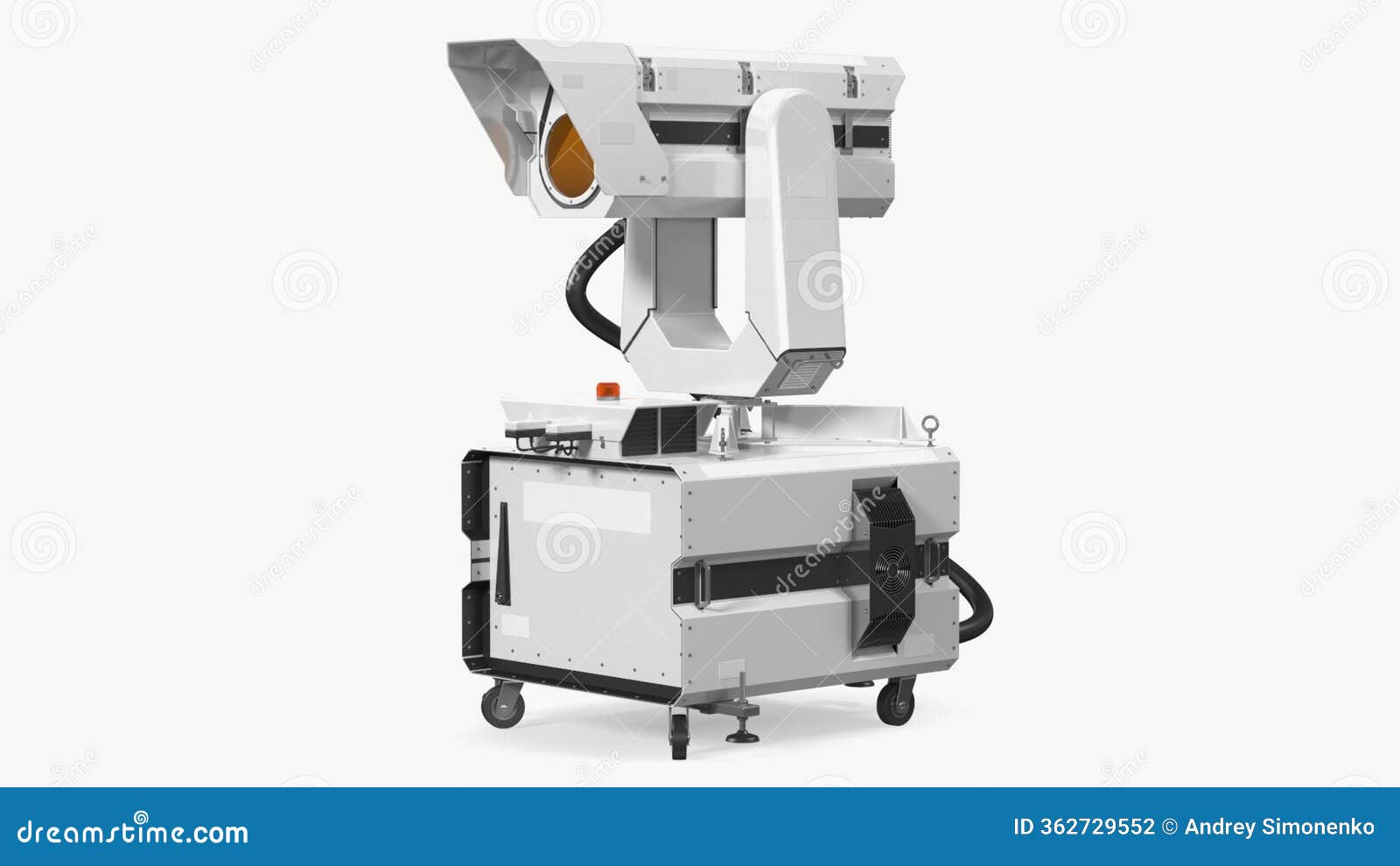 Mobile Industrial Laser System on Wheels Platform Stock Photo - Image ...
