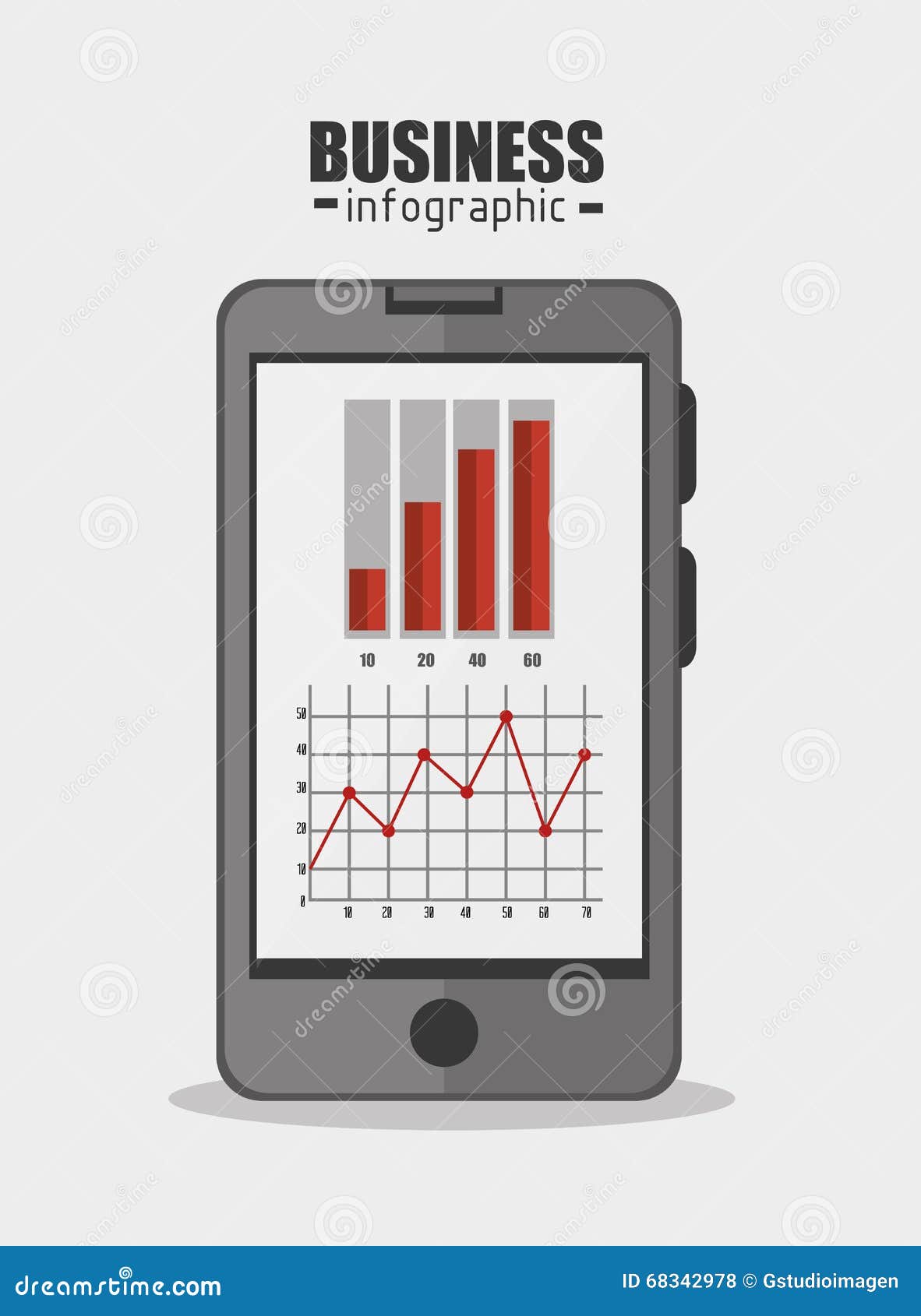 Mobile infographic design stock illustration. Illustration of ...
