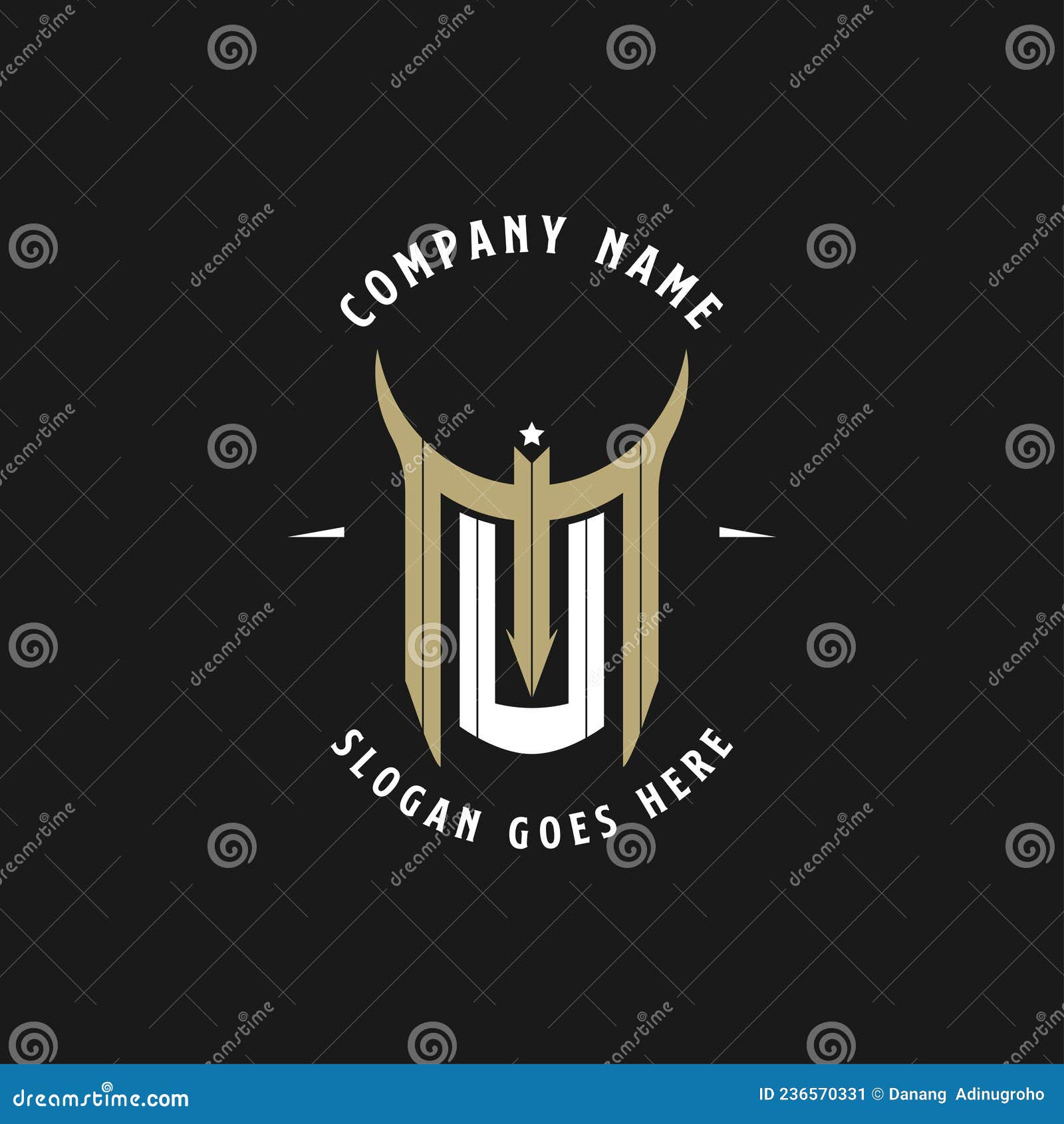 Letter Name MU Monogram Logo Vector Illustration, MU Initial Name ...