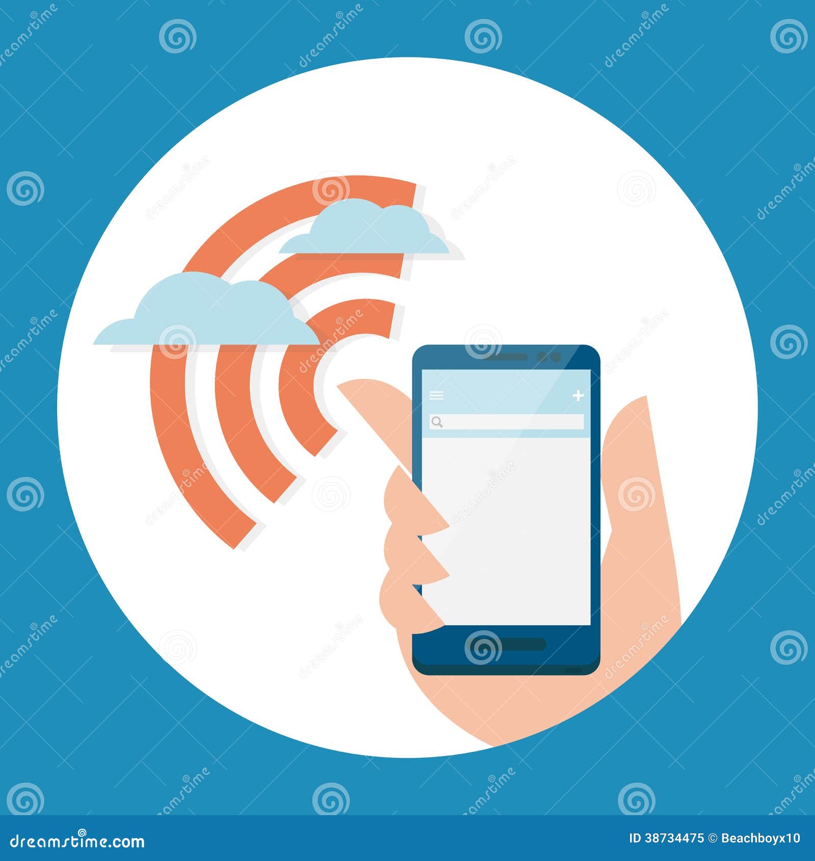 Mobile and interent signal stock vector. Illustration of personal ...