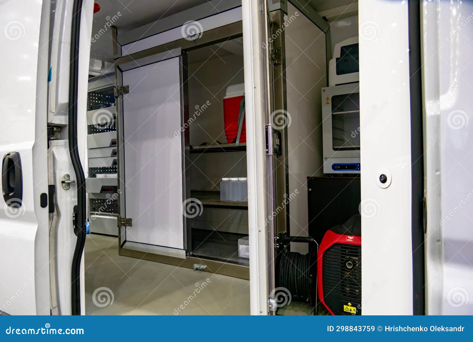 A Mobile Mobile Laboratory Based on an Automobile Van Stock Image ...