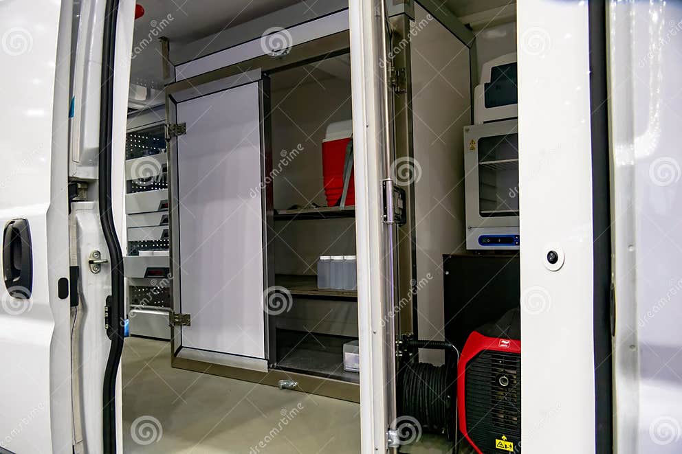 A Mobile Mobile Laboratory Based on an Automobile Van Stock Image ...