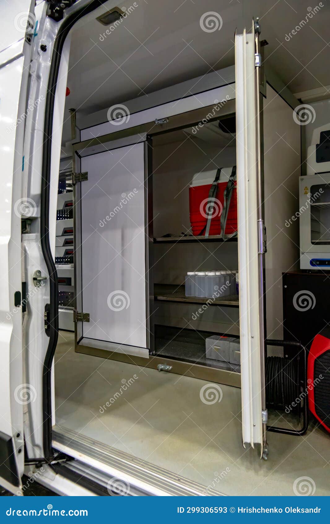 A Mobile Mobile Laboratory Based on an Automobile Van Stock Image ...