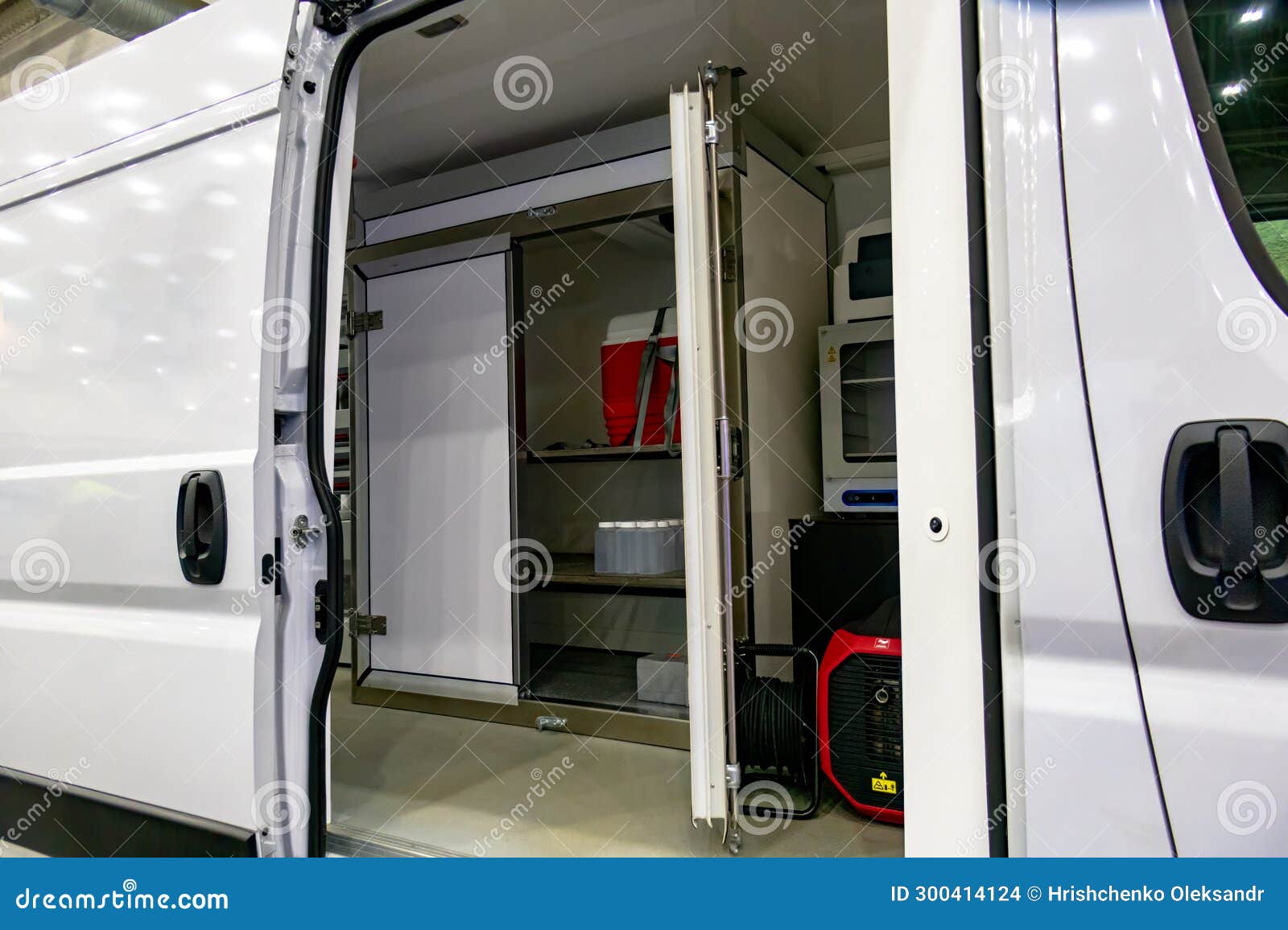 A Mobile Mobile Laboratory Based on an Automobile Van Stock Photo ...