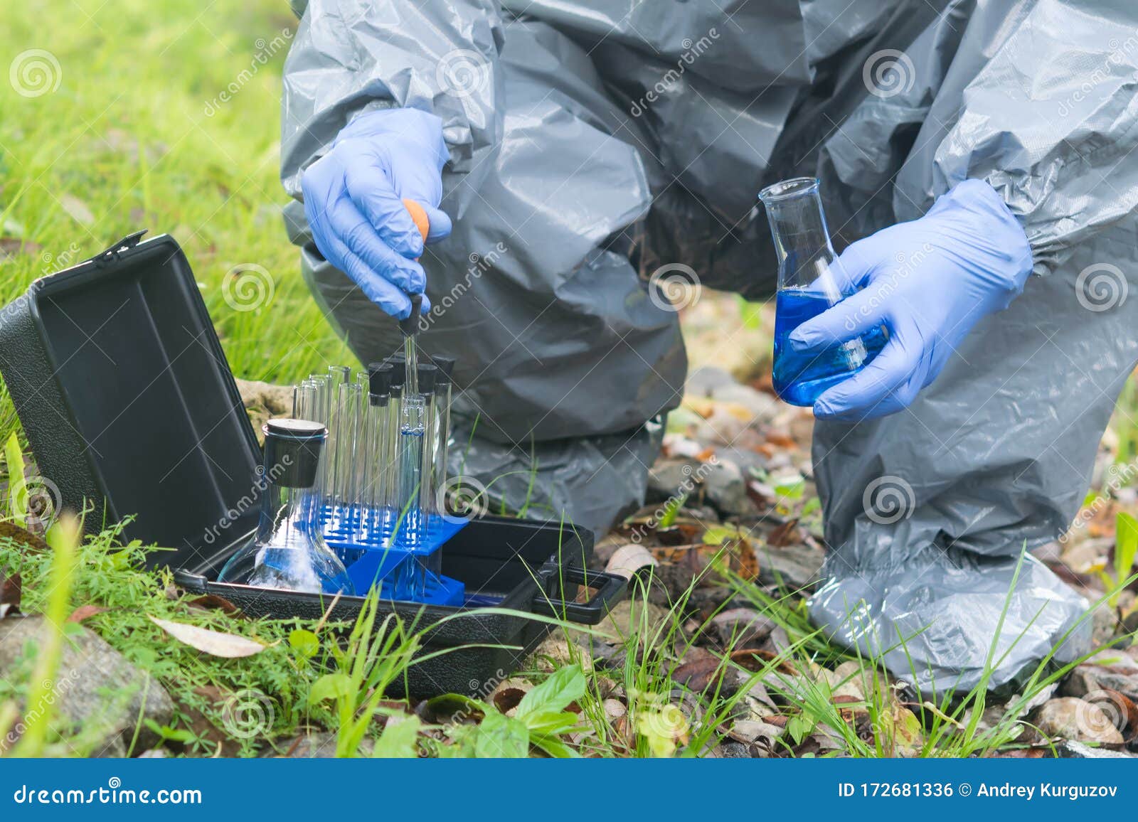 Mobile Laboratory for the Study of Soil and Air Quality, Close-up Stock ...