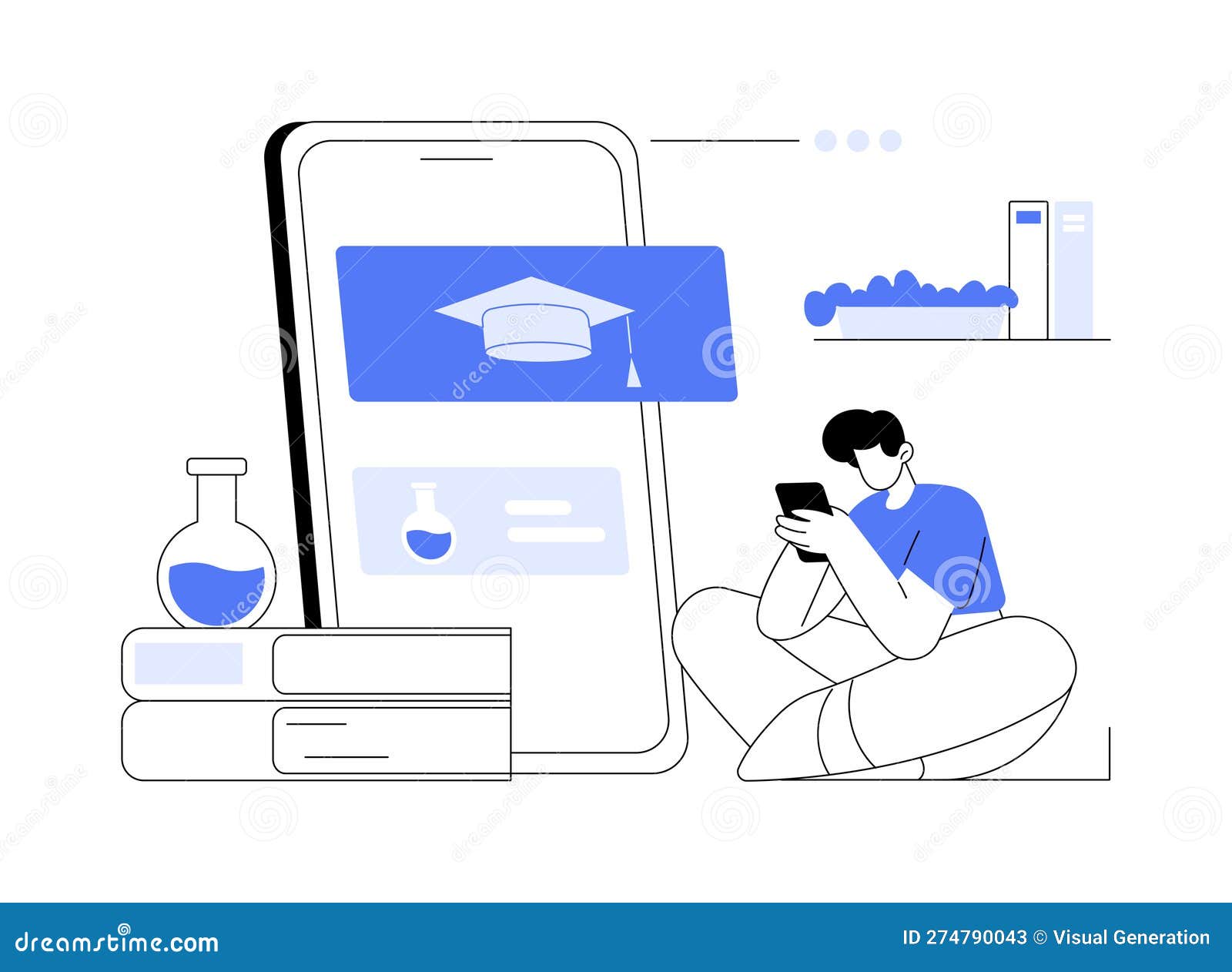 Mobile Learning Abstract Concept Vector Illustration. Stock Vector ...