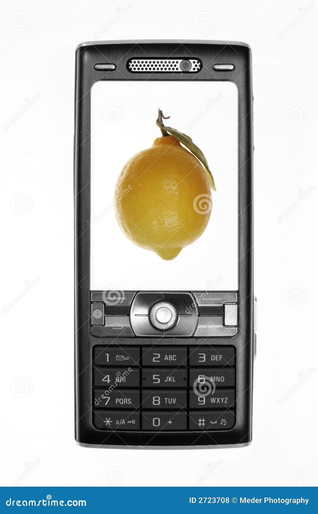 Mobile lemon stock photo. Image of internet, communication - 2723708